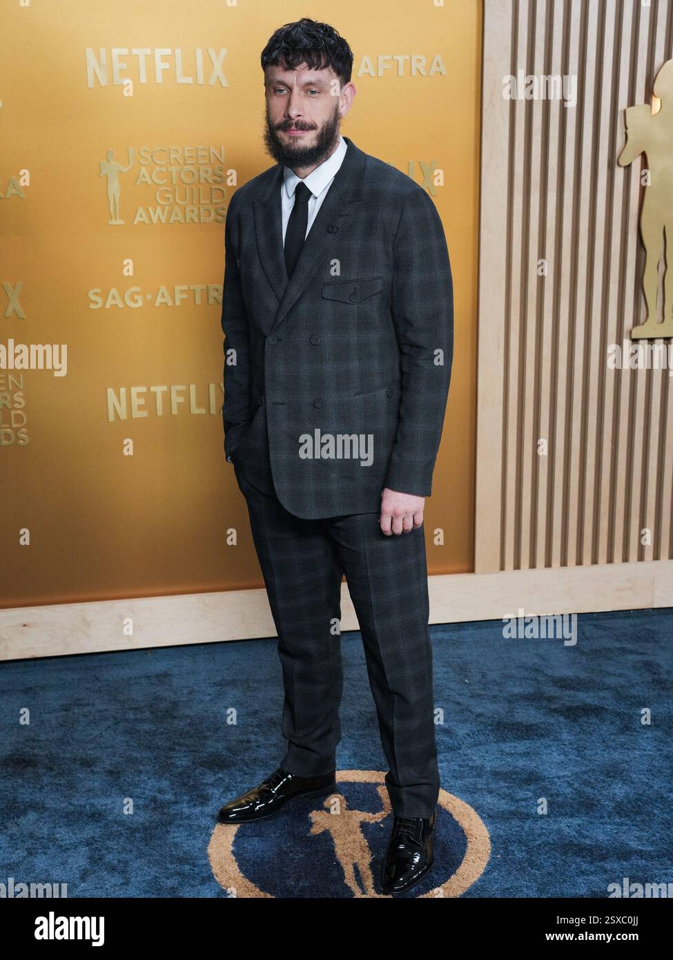 Los Angeles, USA. 23rd Feb, 2025. Richard Gadd walking on the red ...