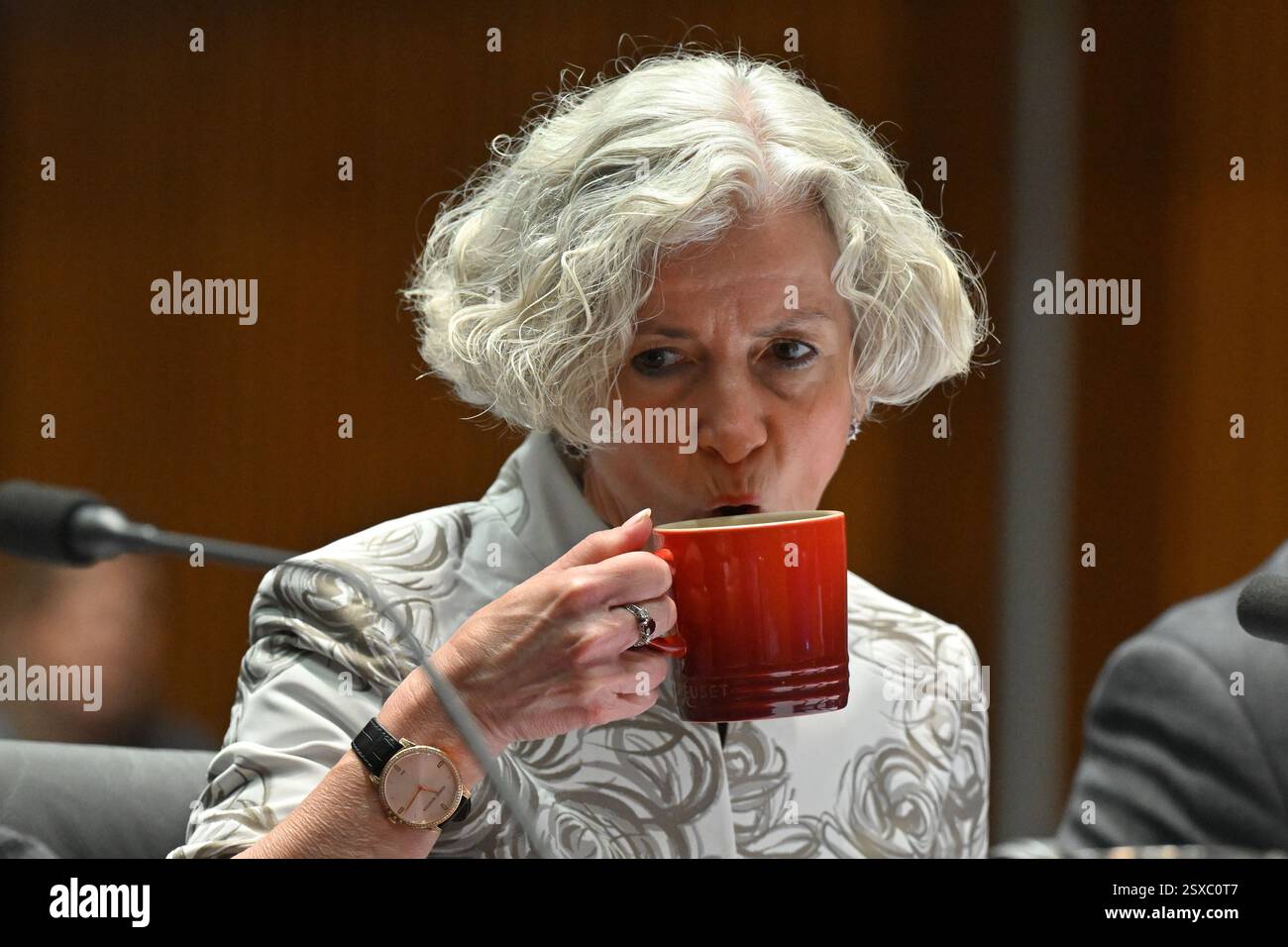 Canberra, Australia. 24th Feb, 2025. Secretary of the Department of ...