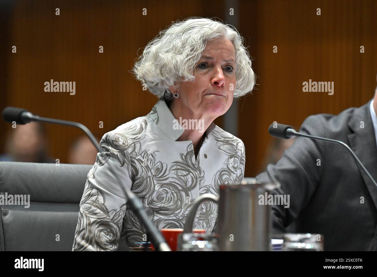 Canberra, Australia. 24th Feb, 2025. Secretary of the Department of ...