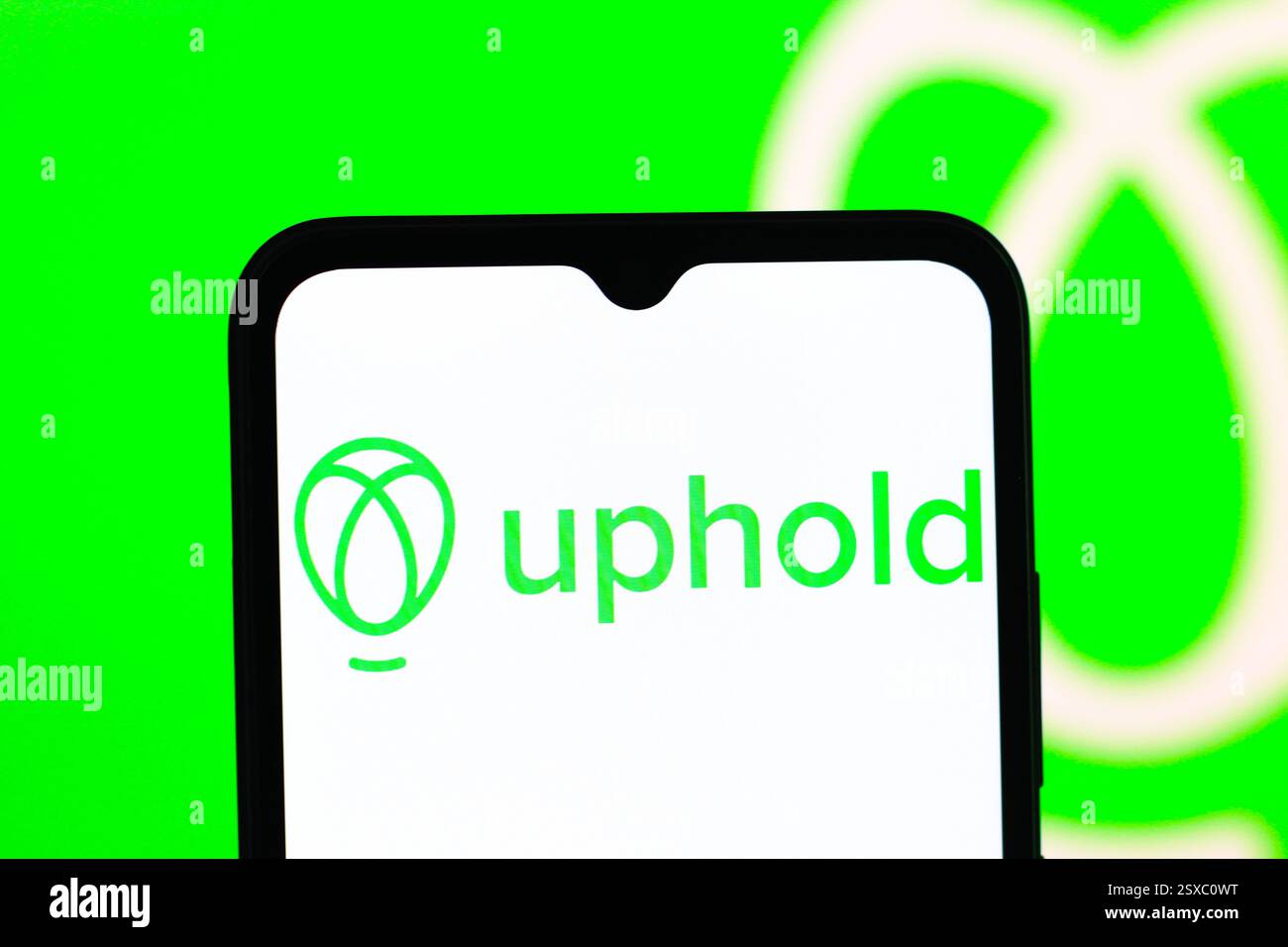 Canada. 23rd Feb, 2025. In this photo illustration, the Uphold logo is ...