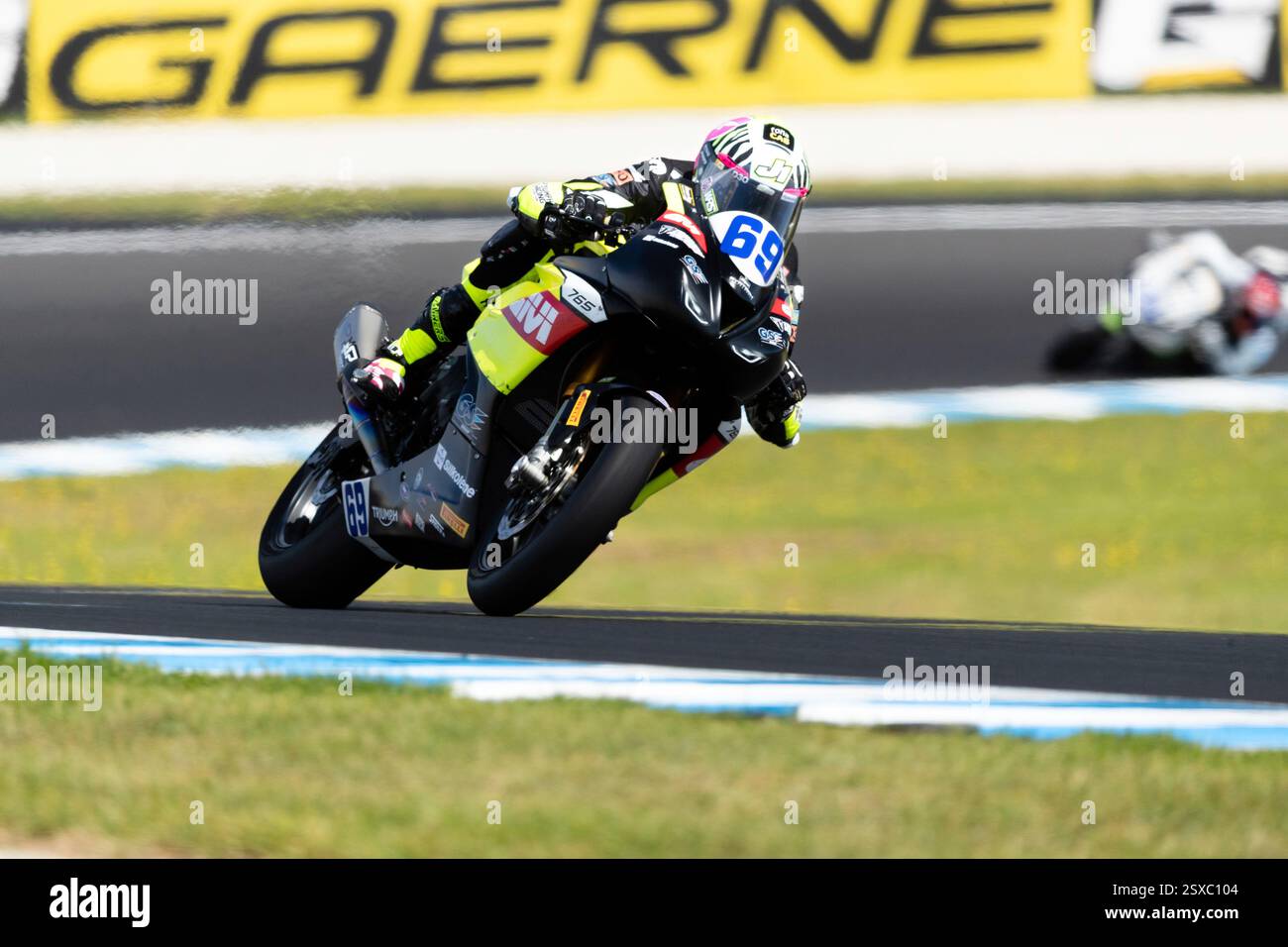 PHILLIP ISLAND, AUSTRALIA - FEBRUARY 23: Tom Booth-Amos (GBR) riding ...