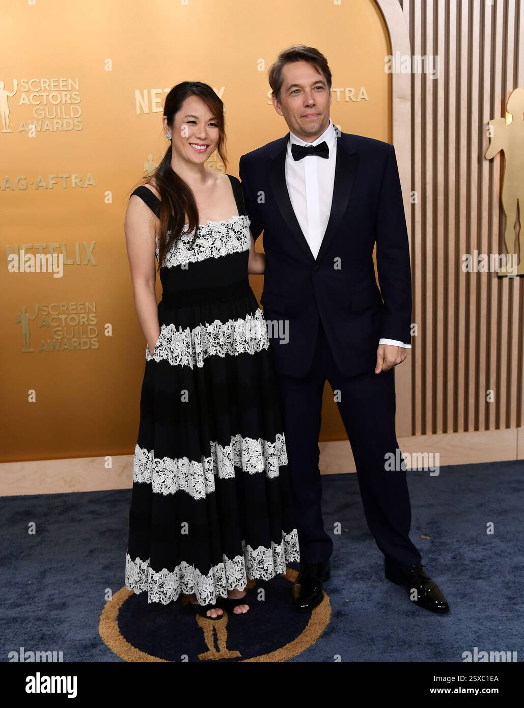 Samantha Quan, left, and Sean Baker arrive at the 31st annual Screen ...