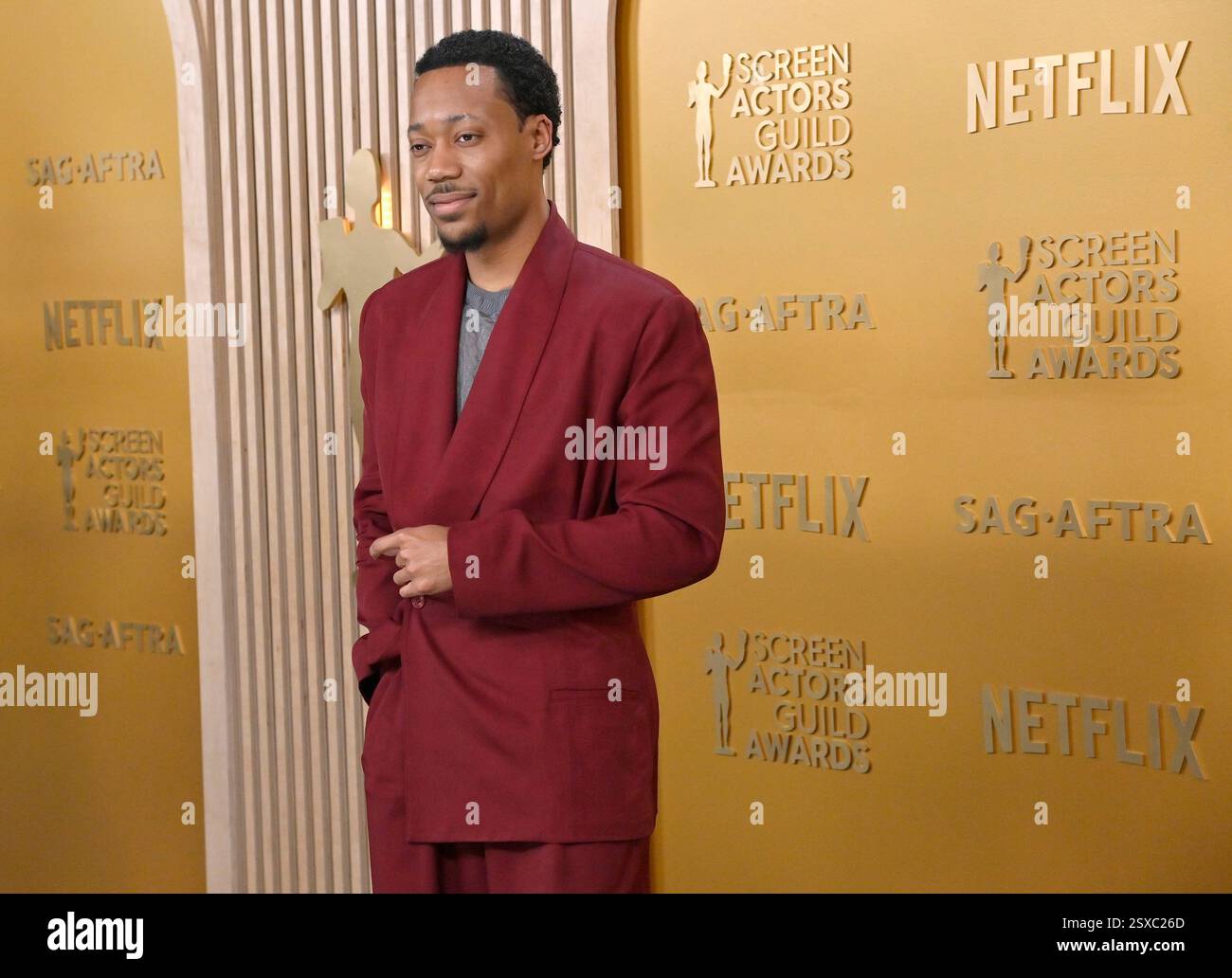 Los Angeles, United States. 23rd Feb, 2025. Tyler James Williams ...