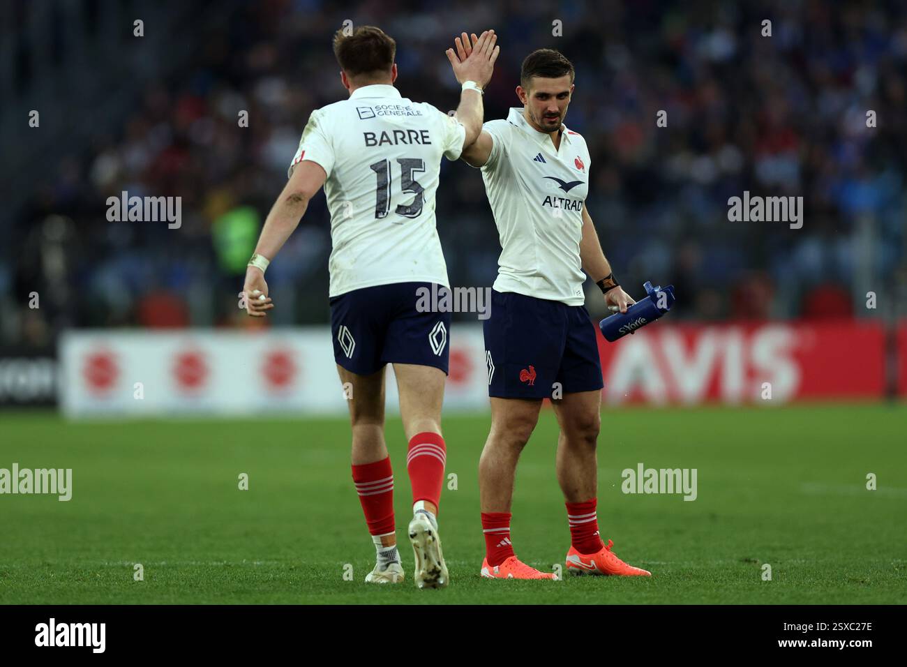 Rome, Italy - 23.02.2025: Leo Barre of France celebrate score with ...