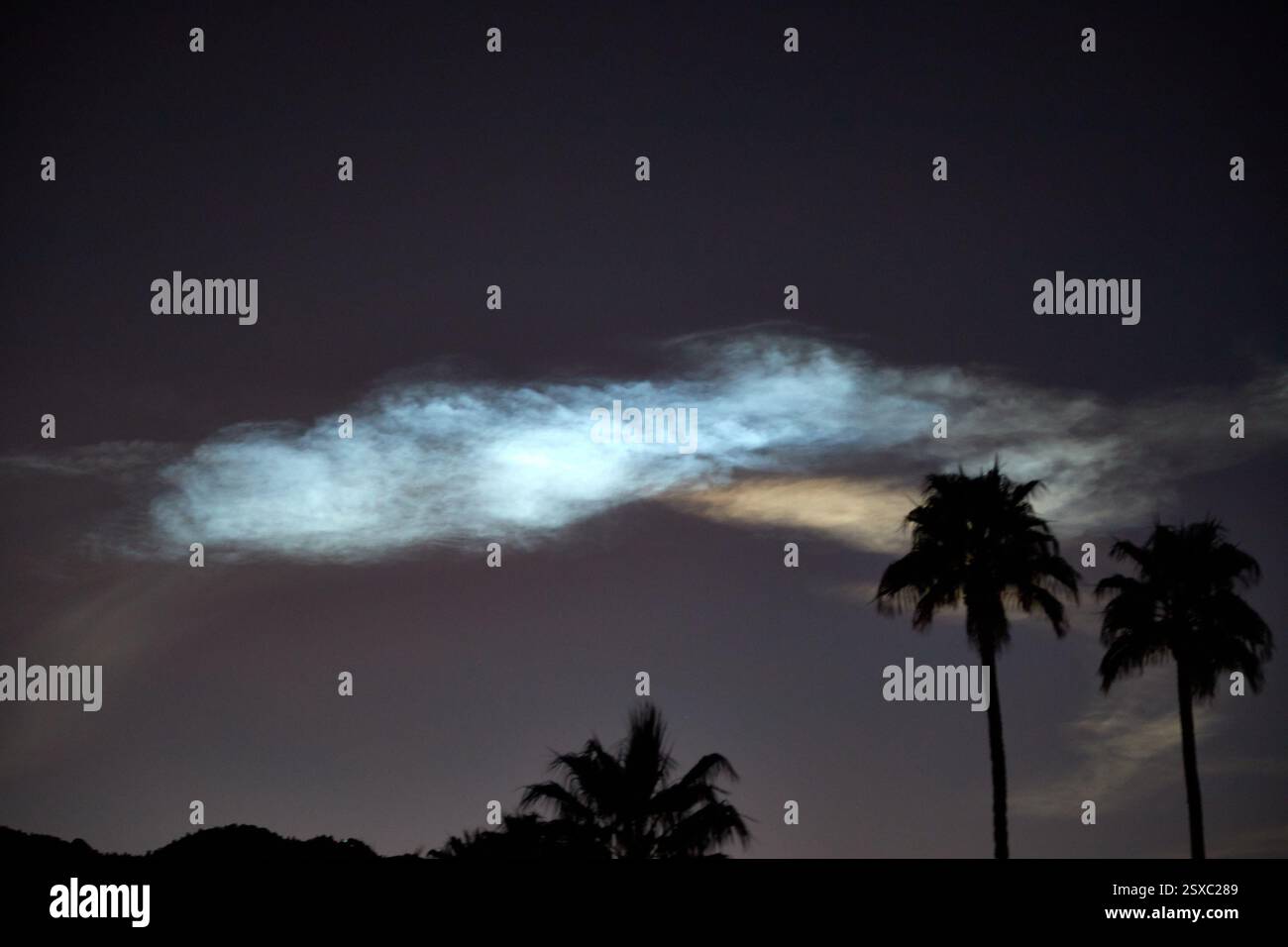 Palm Springs, California, USA. 22nd Feb, 2025. The condensation cloud ...