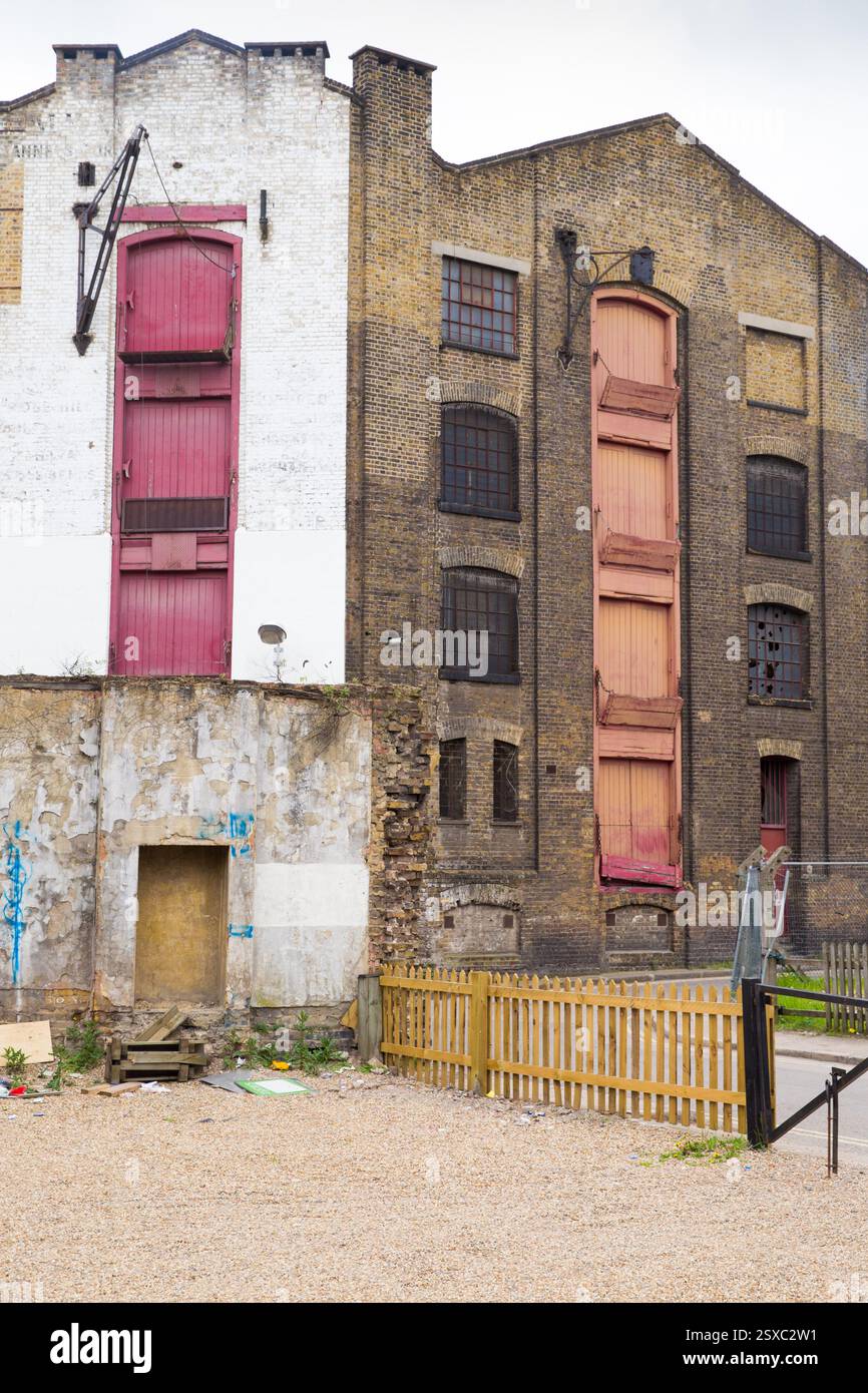 Derelict industrial buildings,Wharves and warehouses Stock Photo - Alamy
