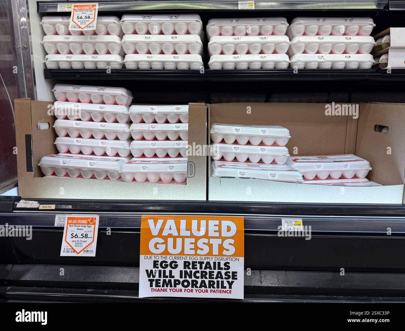 Olathe, Kansas, United States - February 23, 2025: Increased Prices and ...