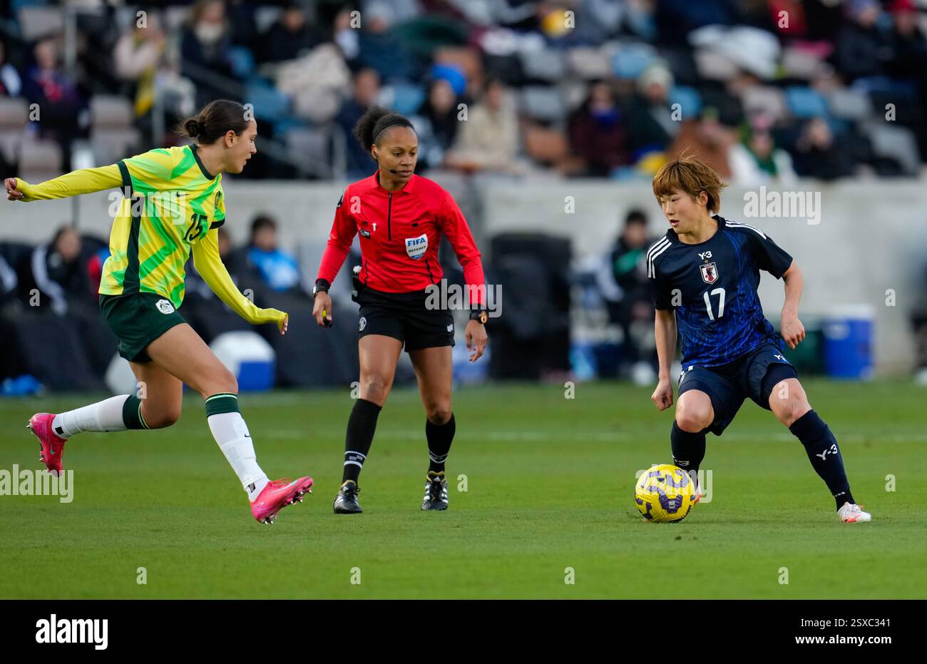 February 20, 2025, Houston, Texas, USA: Japan forward MAIKA HAMANO (17 ...