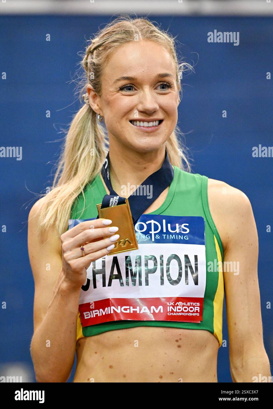 Birmingham, UK. 23rd Feb, 2025. NUTTALL Hannah celebrates winning the ...