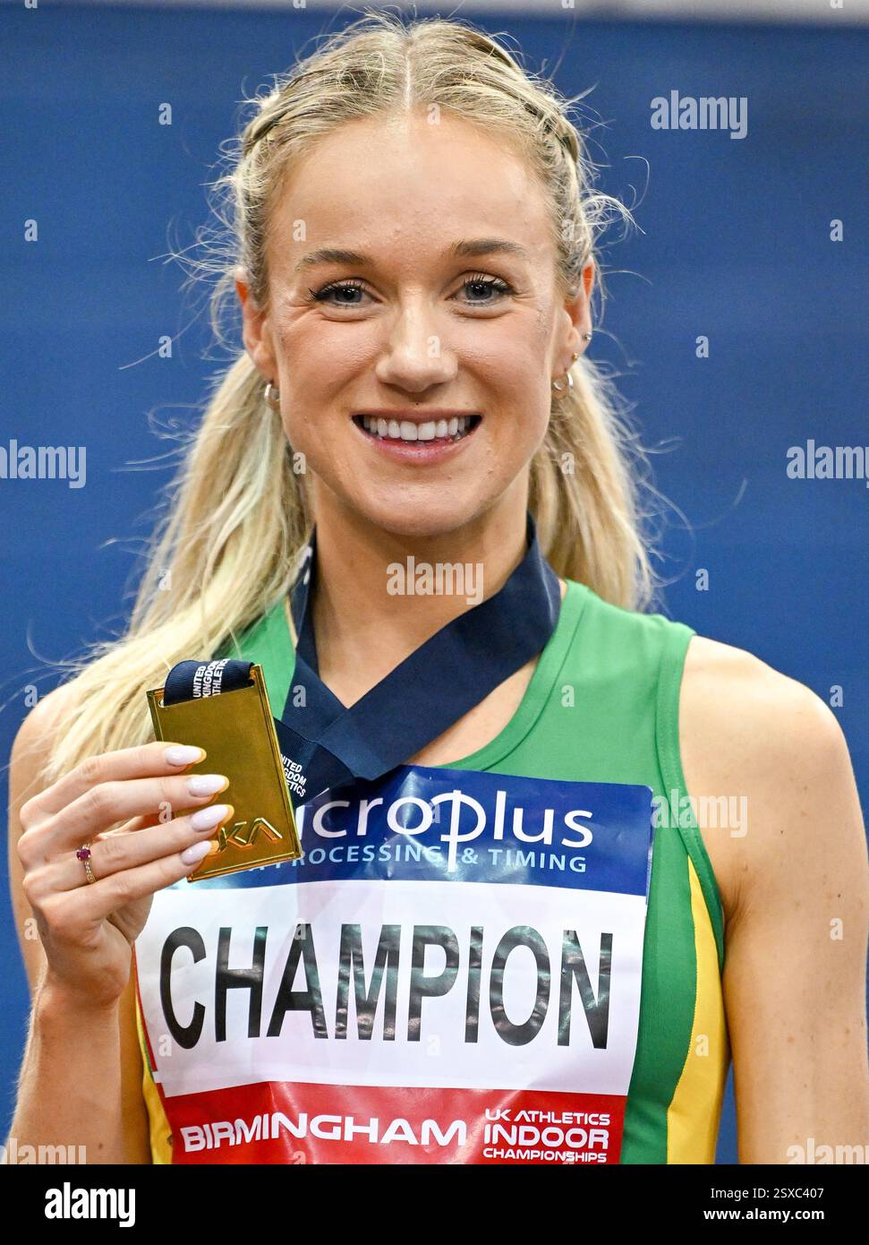 Birmingham, UK. 23rd Feb, 2025. NUTTALL Hannah celebrates winning the ...