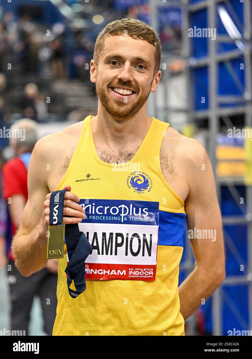 Birmingham, UK. 23rd Feb, 2025. GOURLEY Neil wins the Mens 1500m during ...