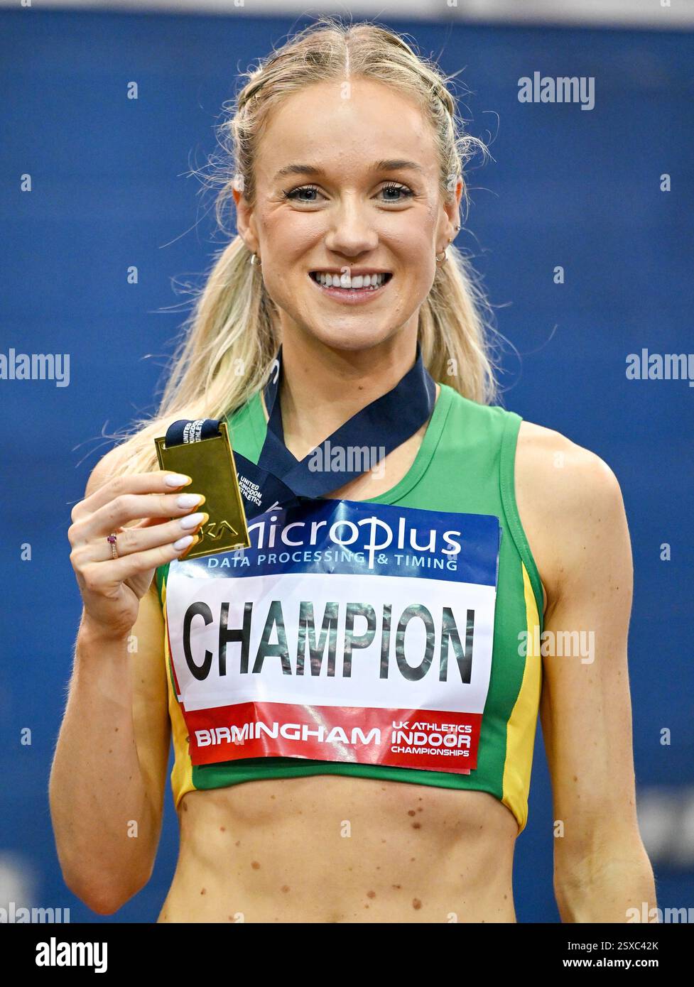 Birmingham, UK. 23rd Feb, 2025. NUTTALL Hannah celebrates winning the ...