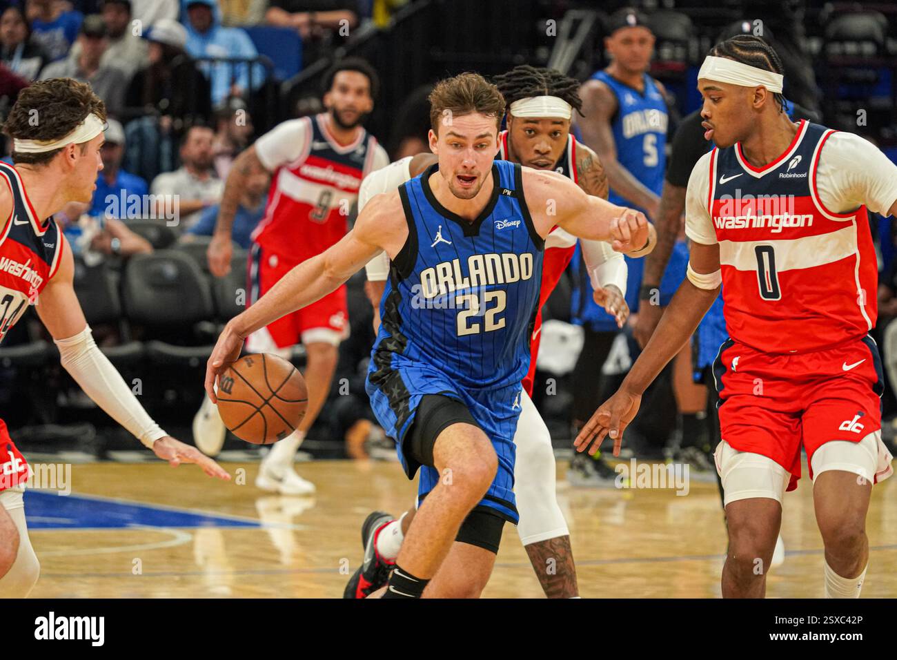 Orlando, Florida, USA, February 23, 2025, Orlando Magic forward Franz ...