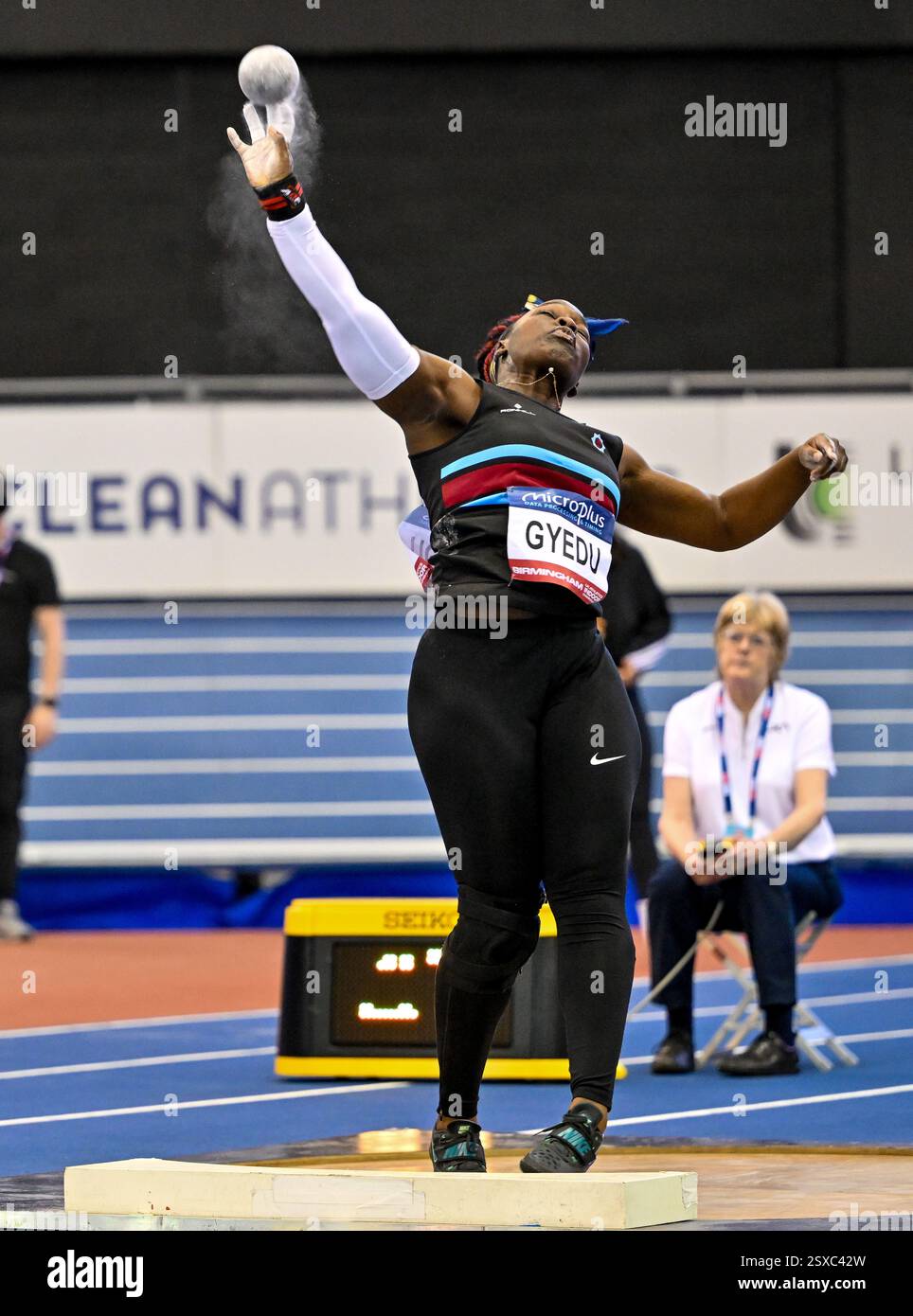 Birmingham, UK. 23rd Feb, 2025. GYEDU Nana finishes second in the ...