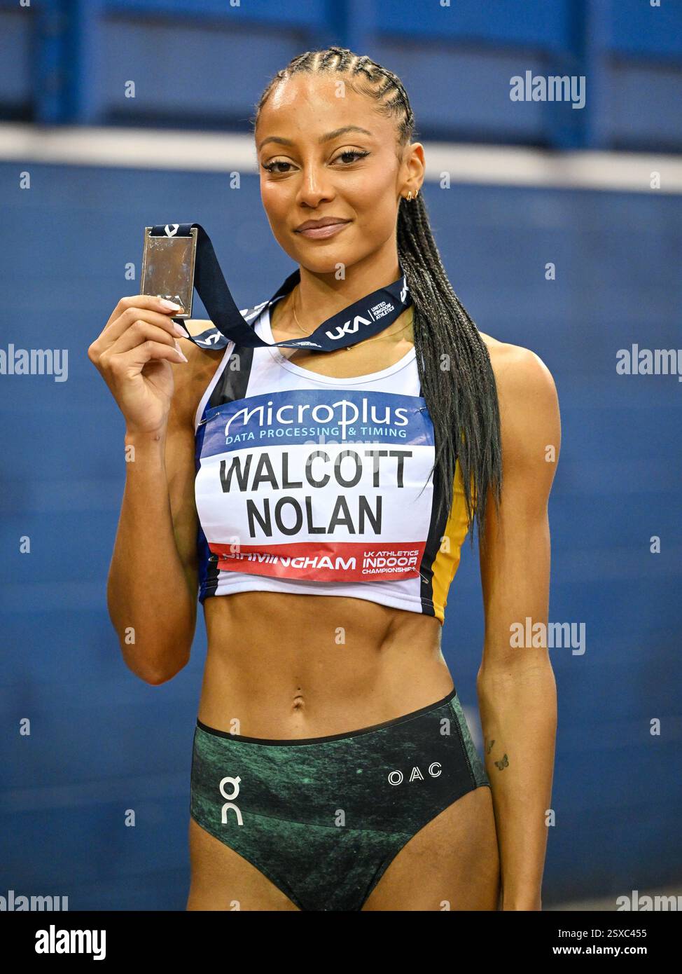 Birmingham, UK. 23rd Feb, 2025. WALCOTT NOLAN Revee finishes second in ...