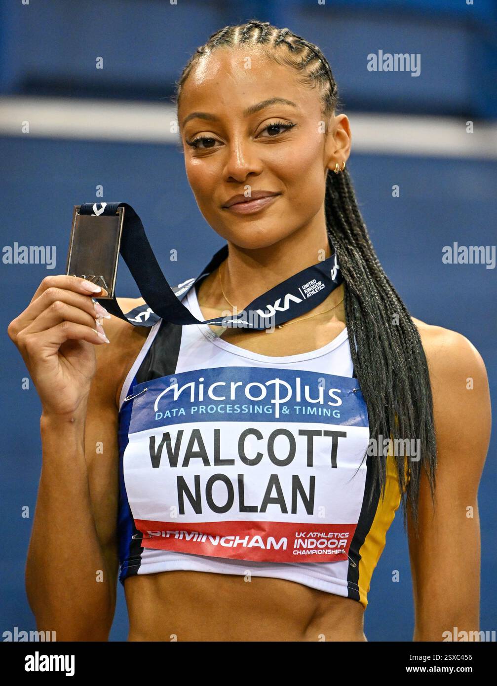 Birmingham, UK. 23rd Feb, 2025. WALCOTT NOLAN Revee finishes second in ...