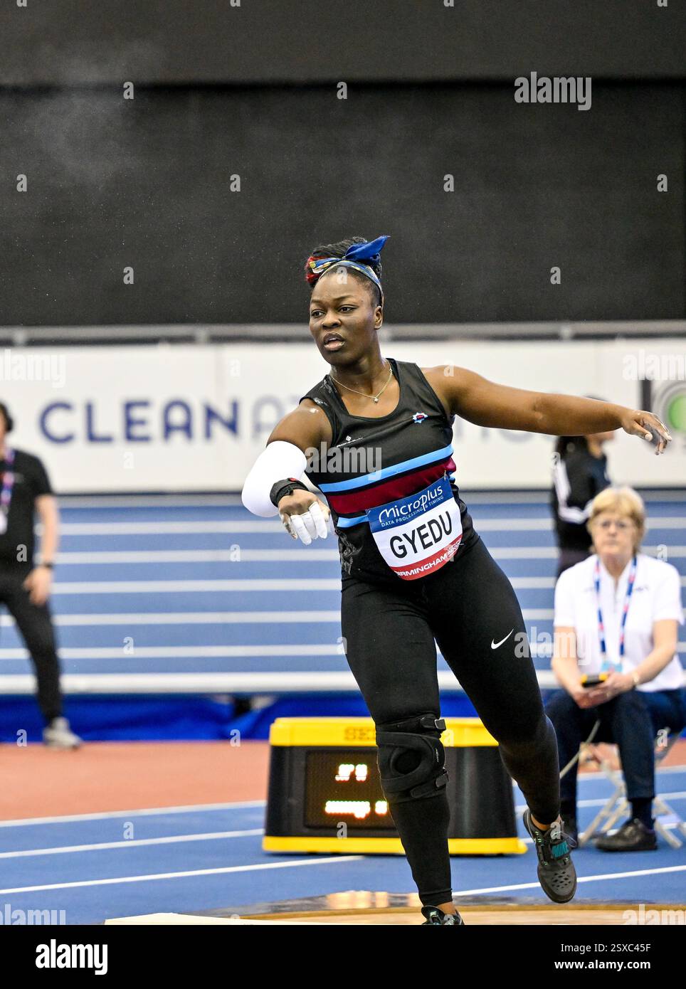 Birmingham, UK. 23rd Feb, 2025. GYEDU Nana finishes second in the ...