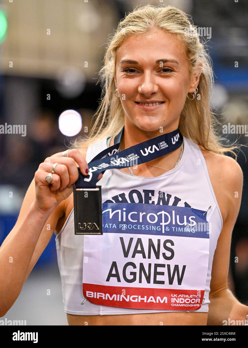 Birmingham, UK. 23rd Feb, 2025. VANS AGNEW Grace finishes second in the ...