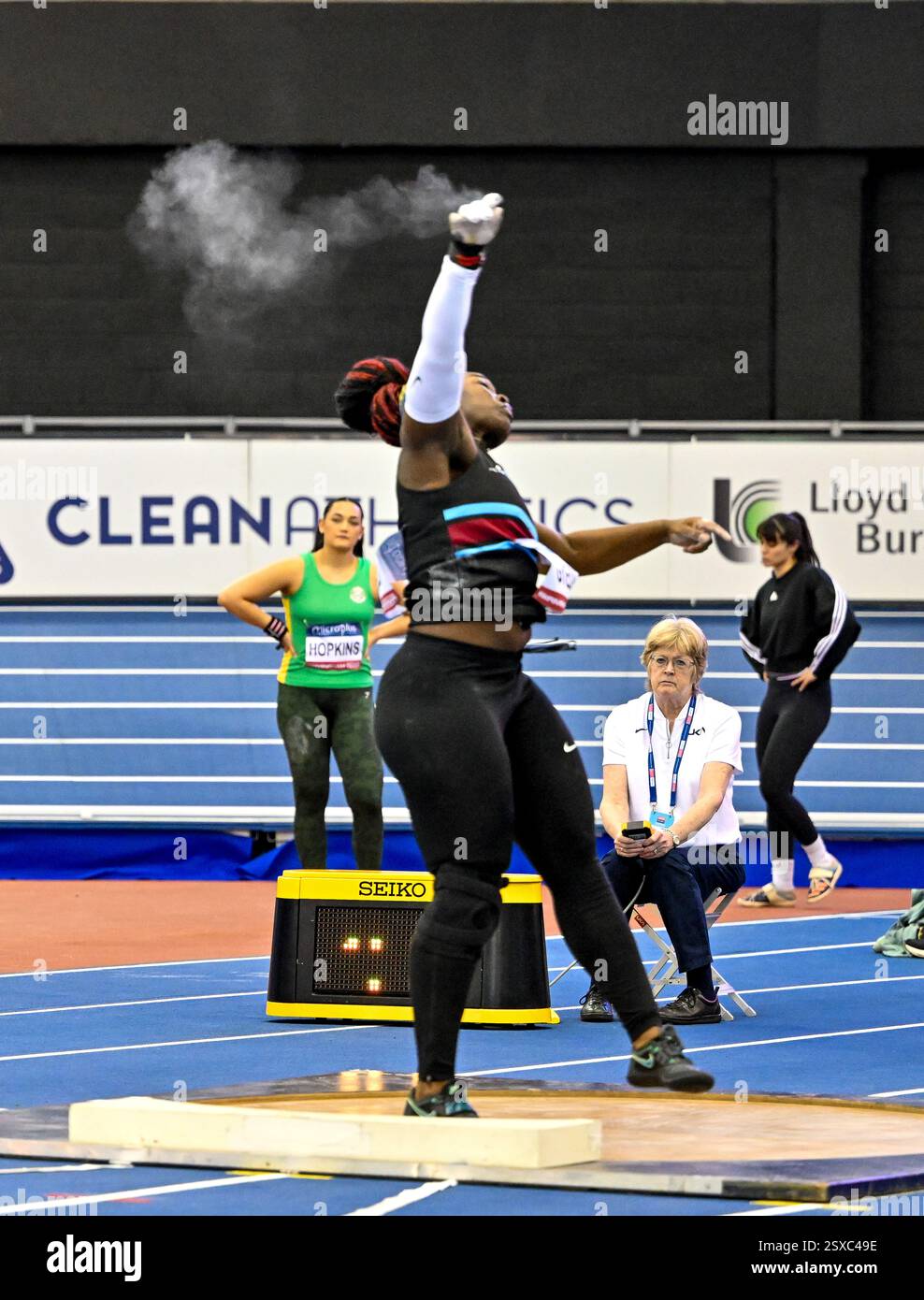 Birmingham, UK. 23rd Feb, 2025. GYEDU Nana finishes second in the ...