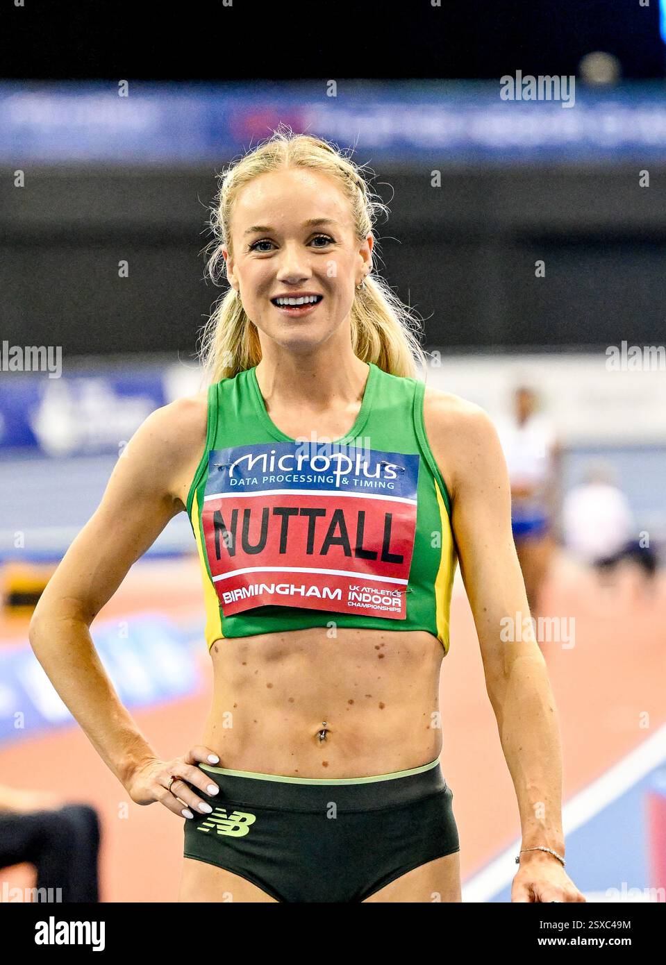 Birmingham, UK. 23rd Feb, 2025. NUTTALL Hannah celebrates winning the ...