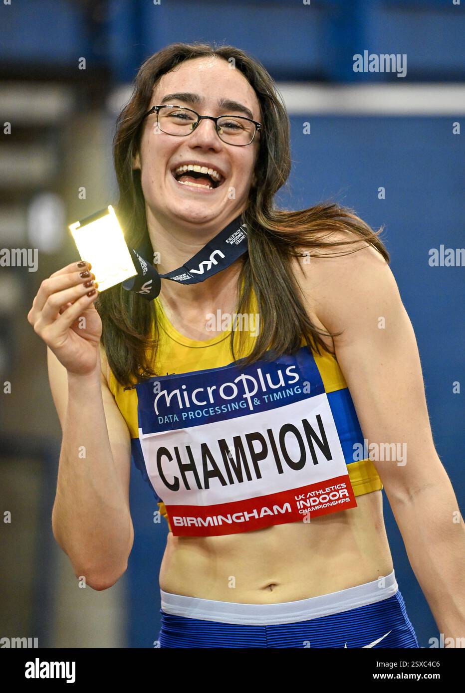 Birmingham, UK. 23rd Feb, 2025. BELL Alyson celebrates at winning the ...