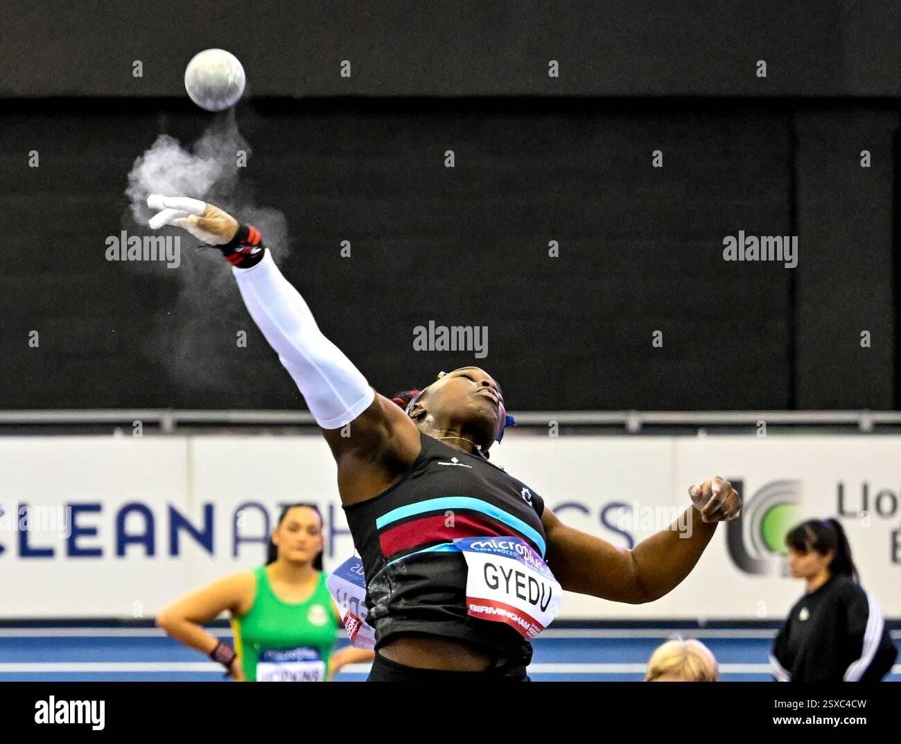 Birmingham, UK. 23rd Feb, 2025. GYEDU Nana finishes second in the ...
