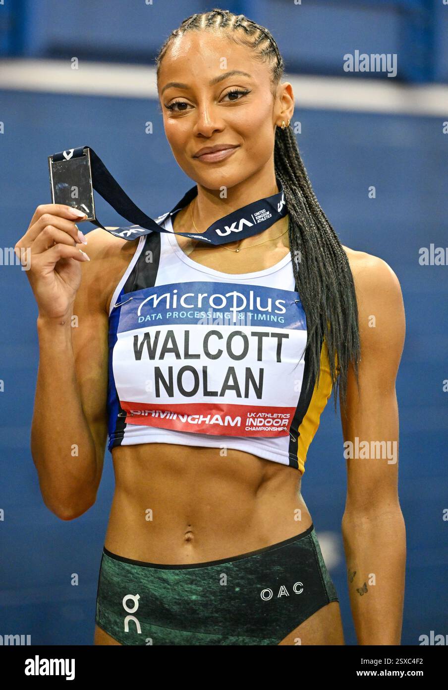 Birmingham, UK. 23rd Feb, 2025. WALCOTT NOLAN Revee finishes second in ...