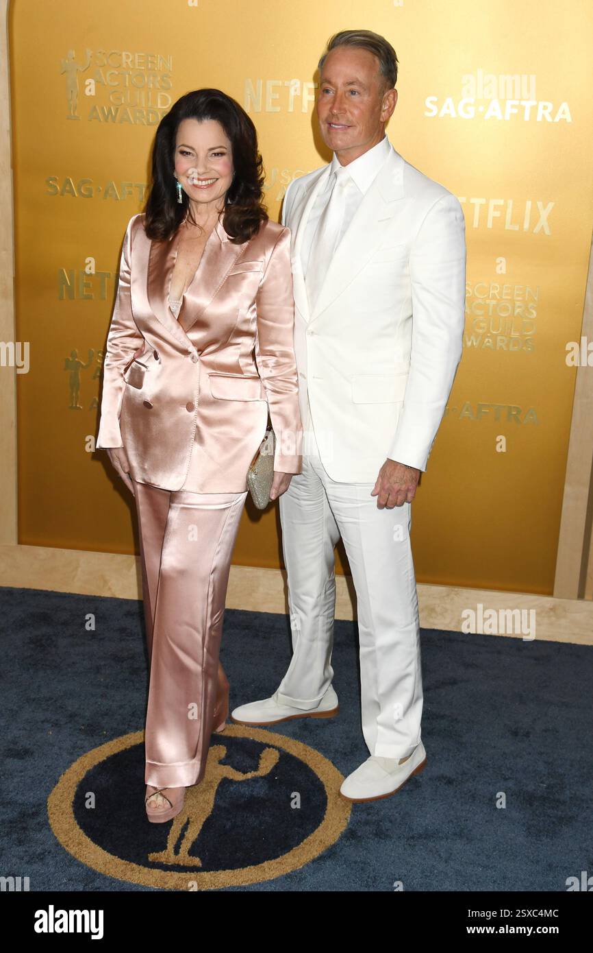 Los Angeles, Ca. 23rd Feb, 2025. Peter Marc Jacobson and Fran Drescher ...