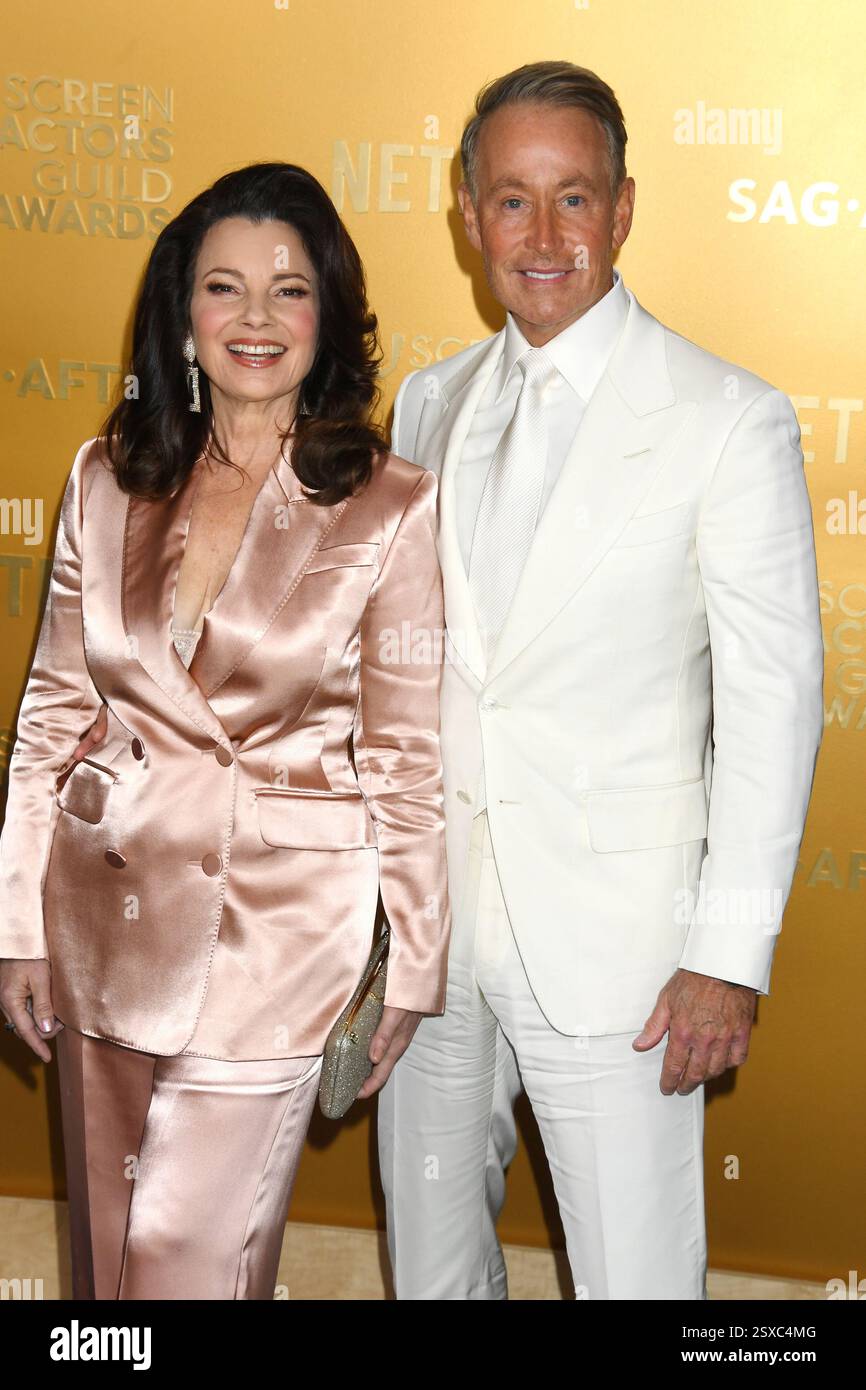 Los Angeles, Ca. 23rd Feb, 2025. Peter Marc Jacobson and Fran Drescher ...