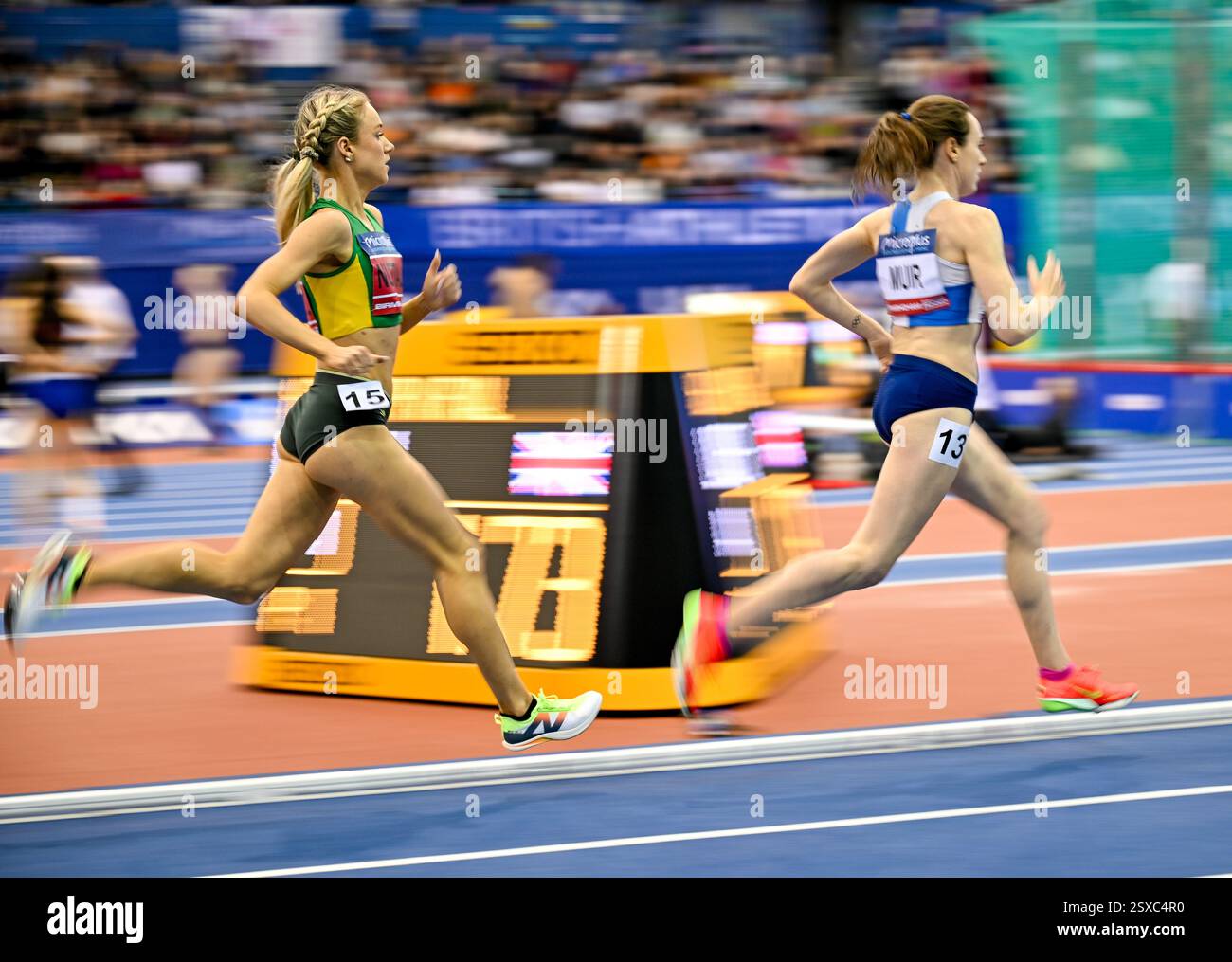 Birmingham, UK. 23rd Feb, 2025. NUTTALL Hannah wins with MUIR Laura ...
