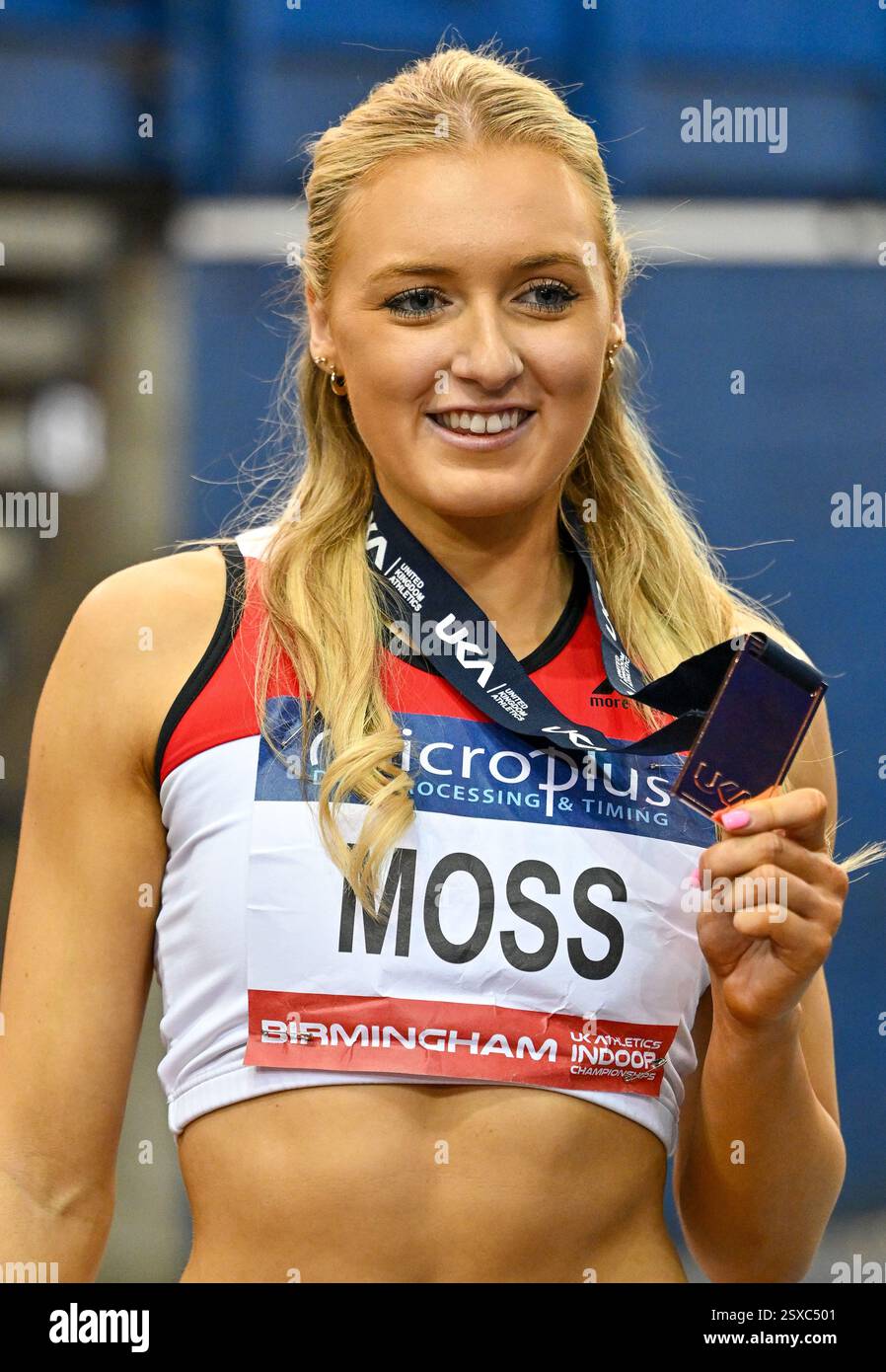 Birmingham, UK. 23rd Feb, 2025. MOSS Jazmine finishes second in the ...