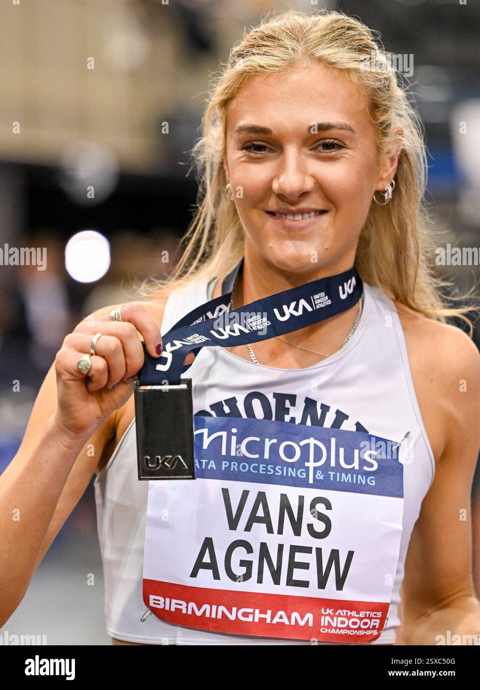 Birmingham, UK. 23rd Feb, 2025. VANS AGNEW Grace finishes second in the ...