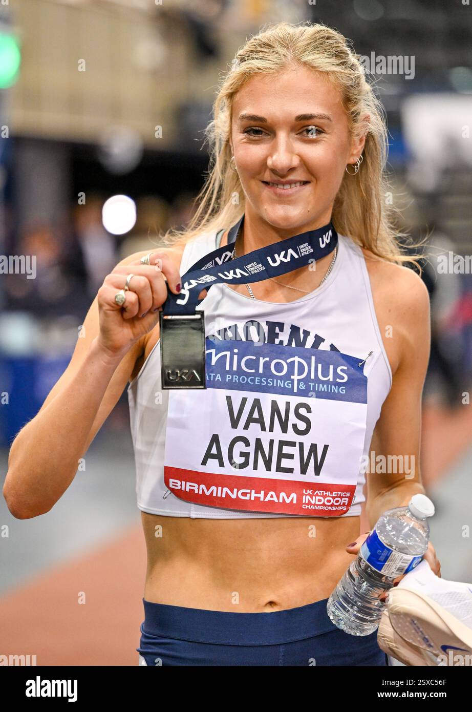 Birmingham, UK, 23 February 2025. VANS AGNEW Grace finishes second in ...
