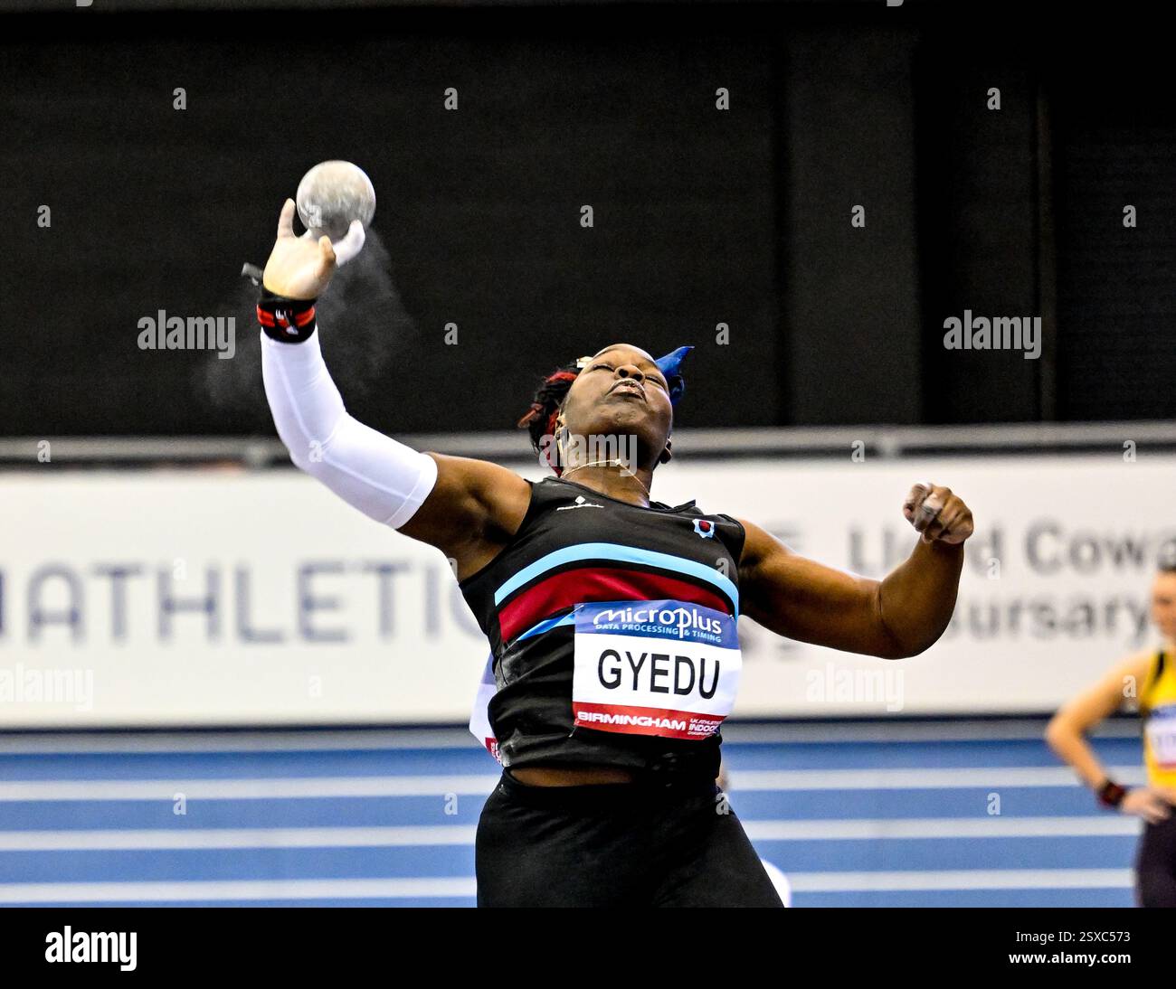 Birmingham, UK. 23rd Feb, 2025. GYEDU Nana finishes second in the ...