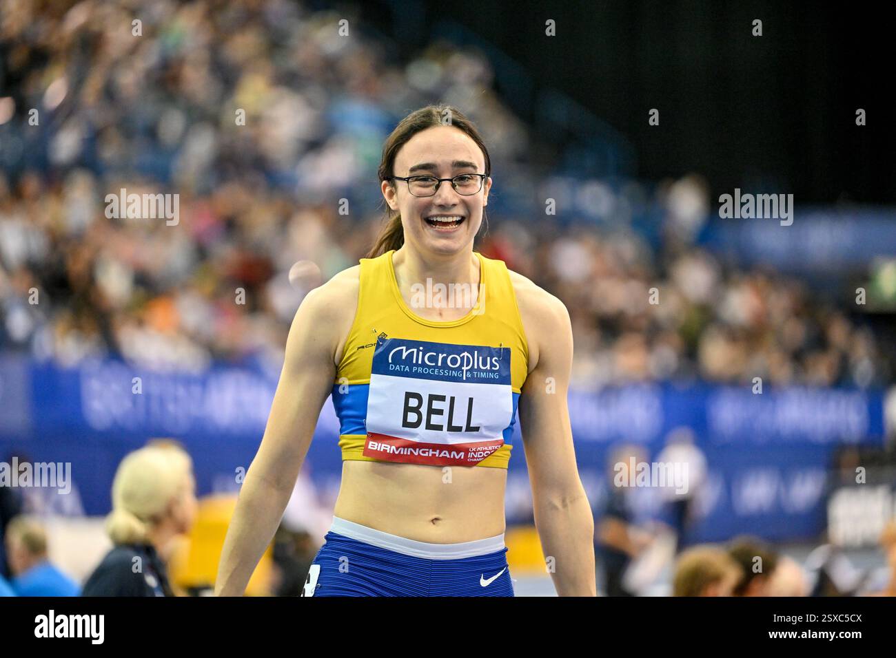Birmingham, UK. 23rd Feb, 2025. BELL Alyson celebrates at winning the ...