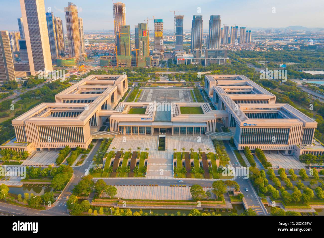 Architectural scenery of Dongping new town, Foshan City, Guangdong ...