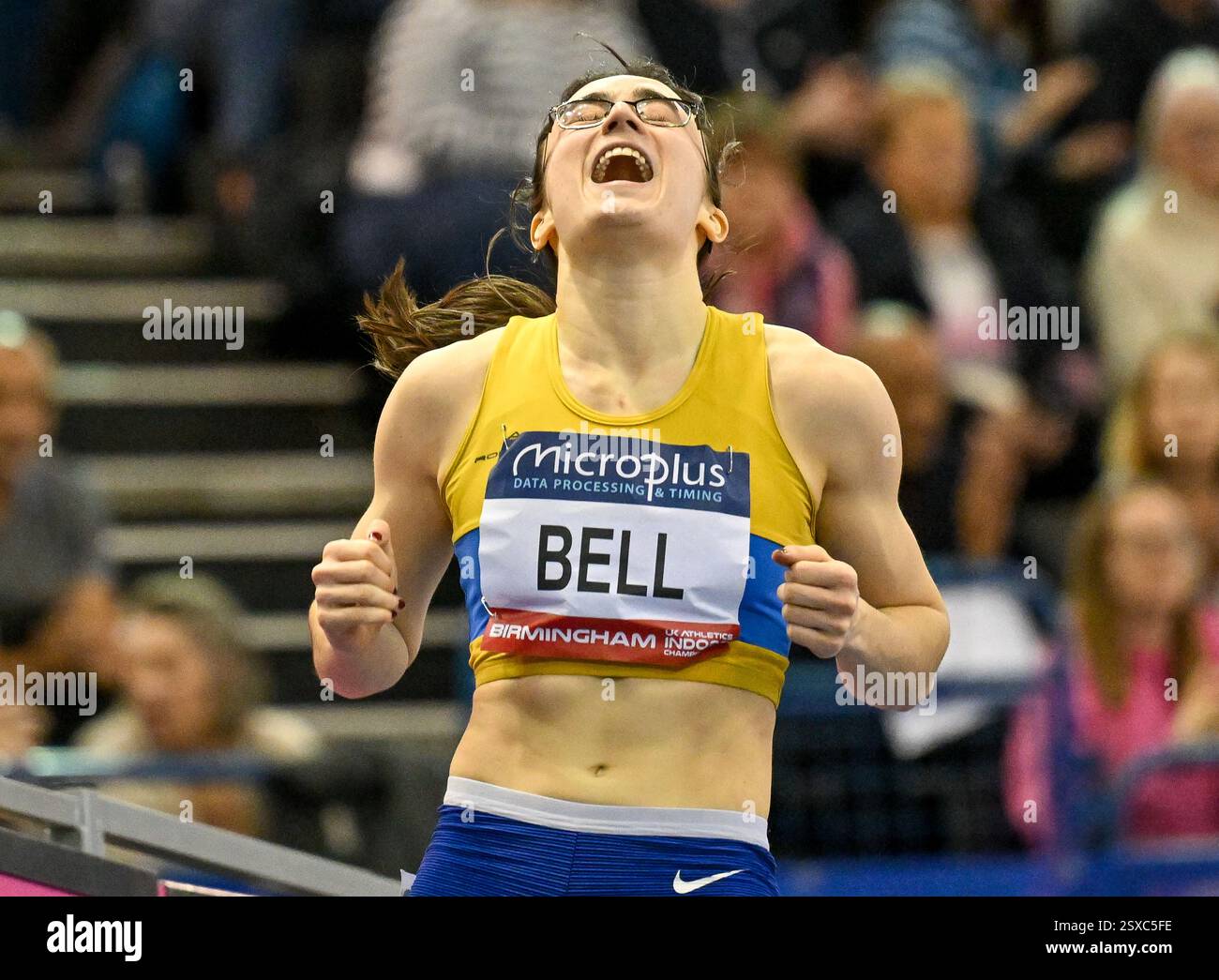 Birmingham, UK. 23rd Feb, 2025. BELL Alyson celebrates at winning the ...