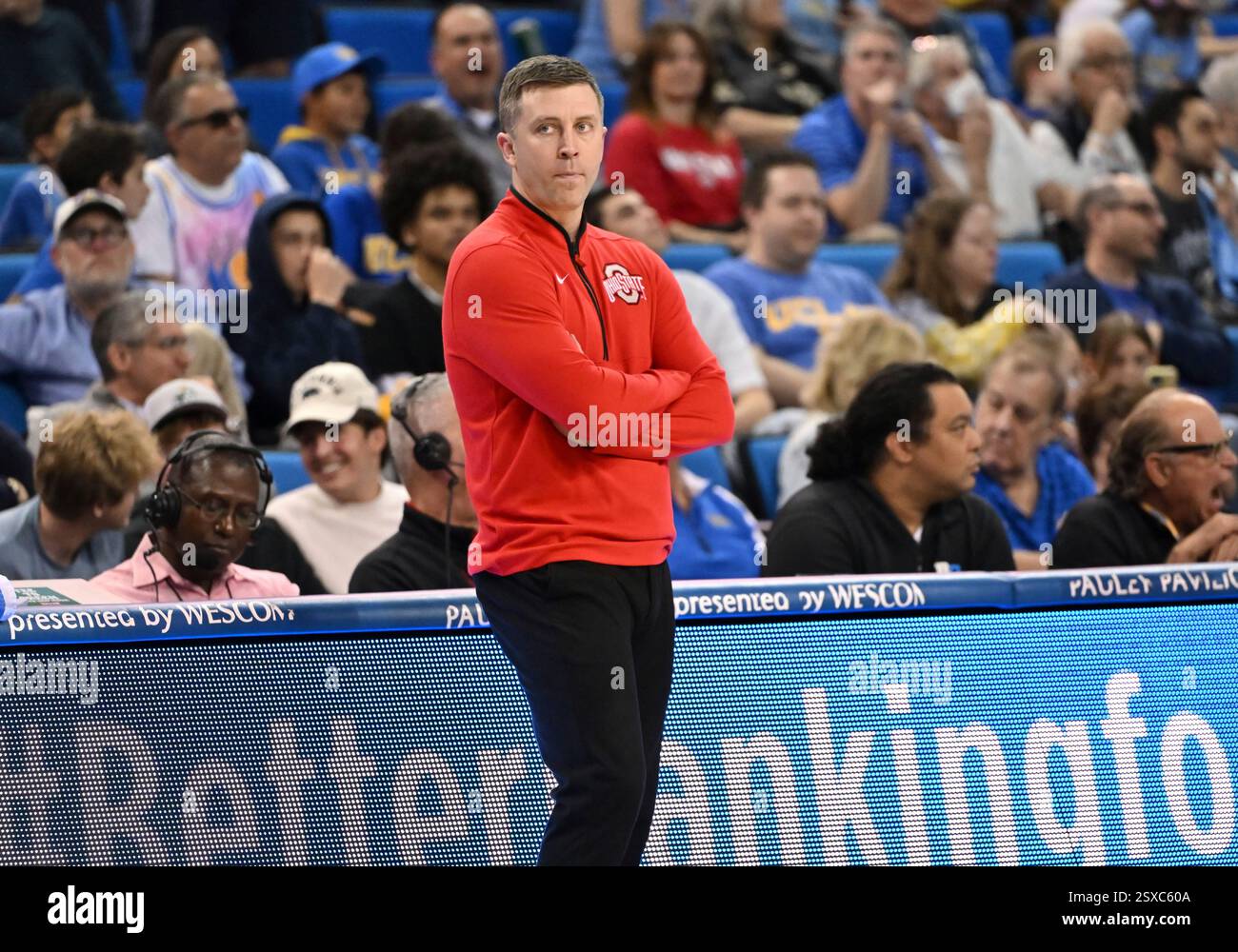 LOS ANGELES, CA - FEBRUARY 23: Ohio State Buckeyes head coach Jake ...