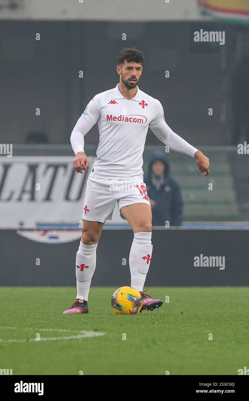 Pietro Comuzzo of ACF Fiorentina seen in action during the Italian ...