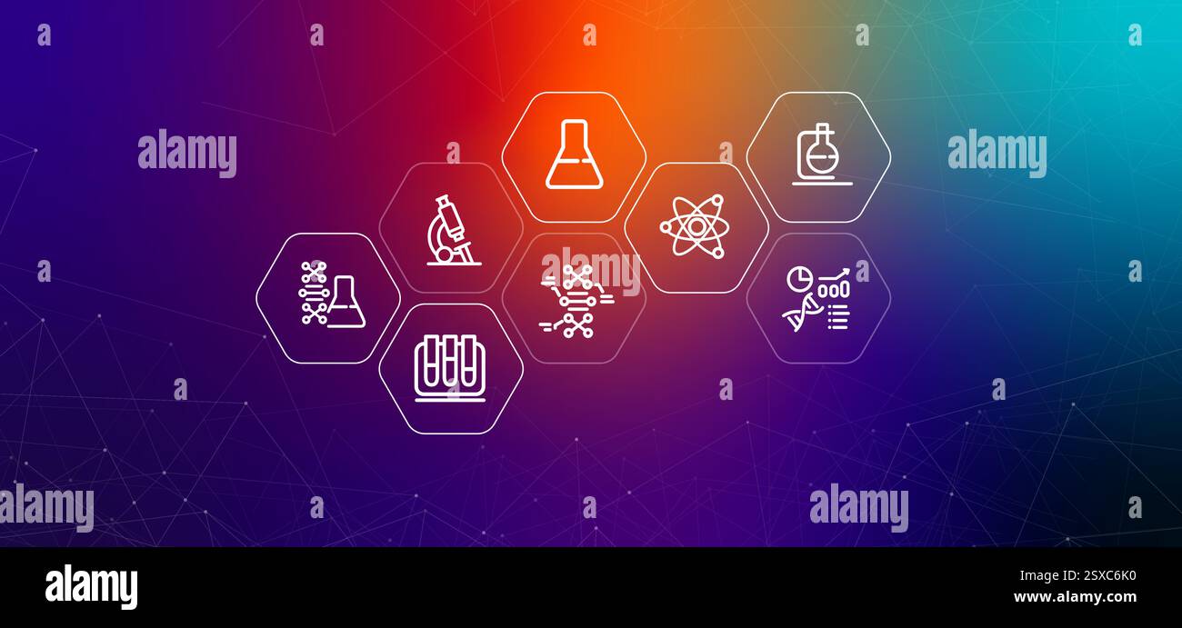 Chemicals gradient header biochemistry molecular biology research chemistry formula science DNA ...