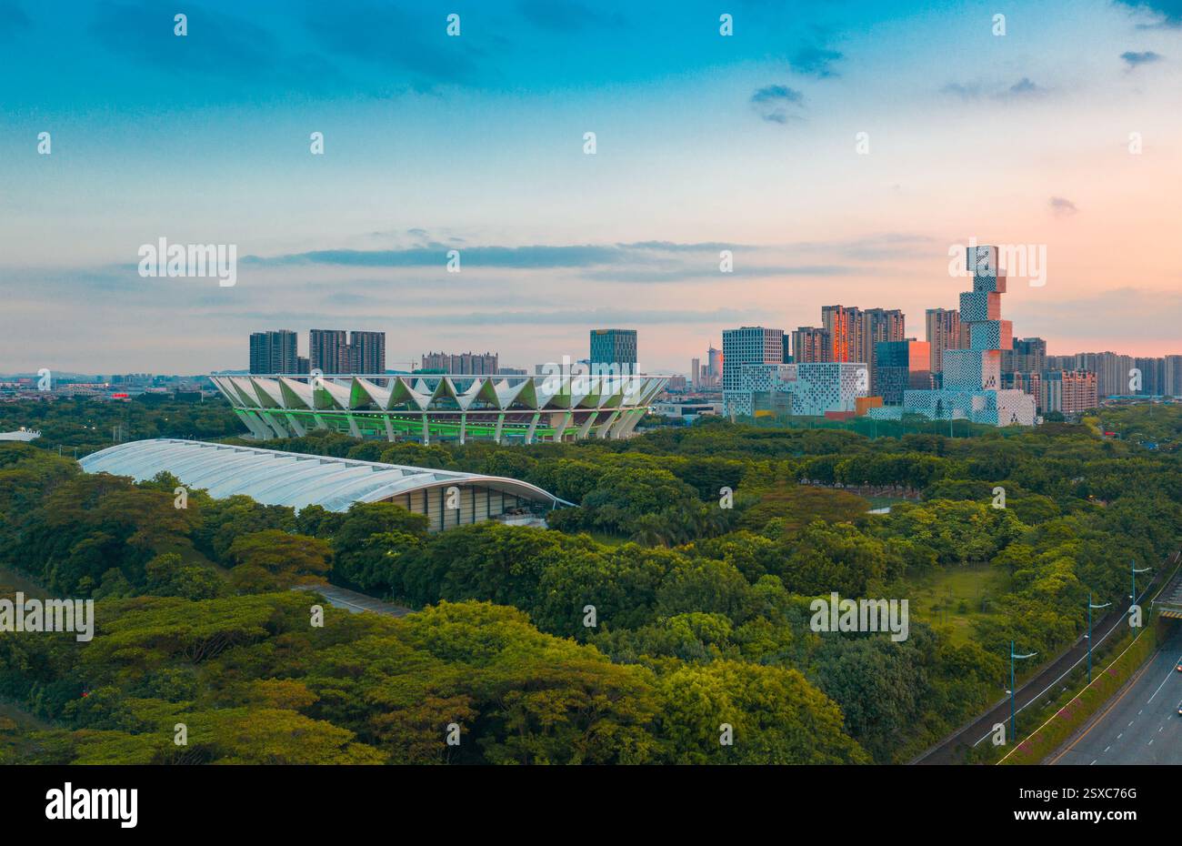 Urban Environment of Foshan New City, Guangdong Province, China Stock ...