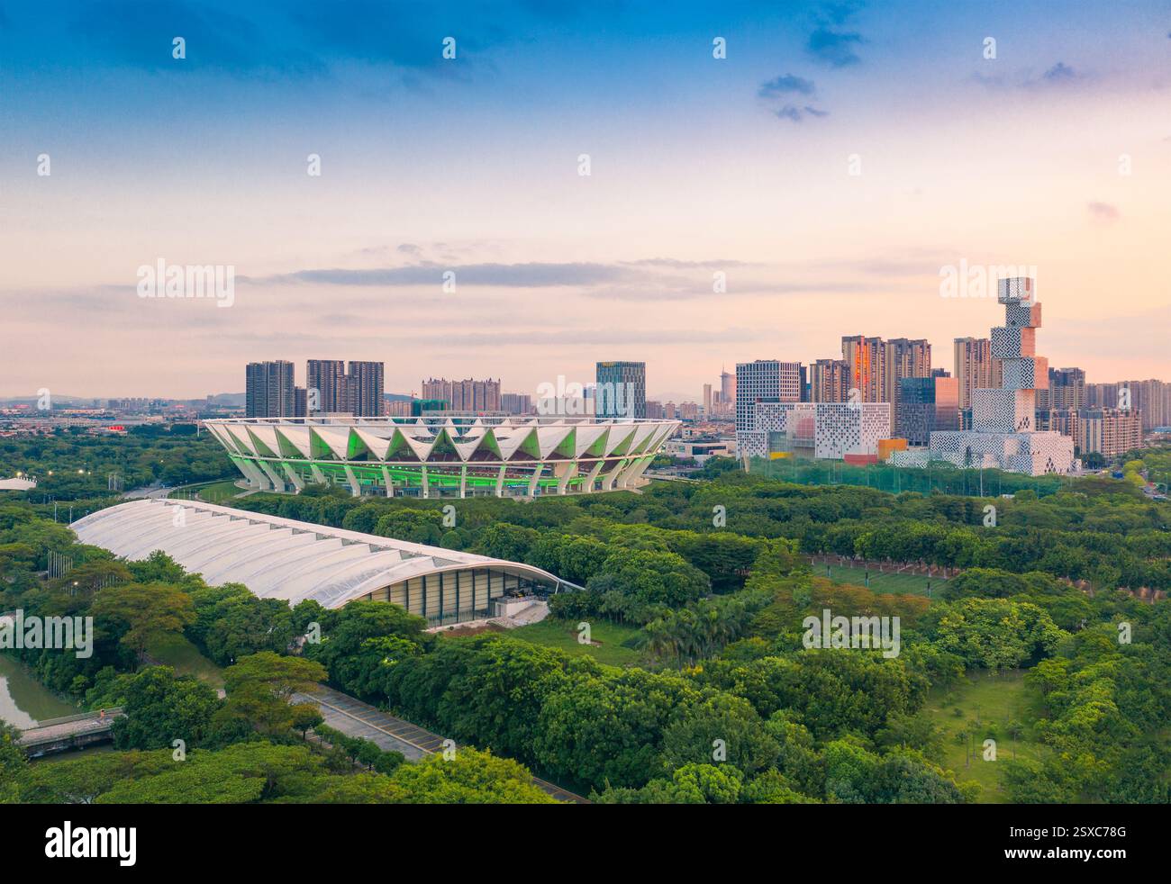 Urban Environment of Foshan New City, Guangdong Province, China Stock ...