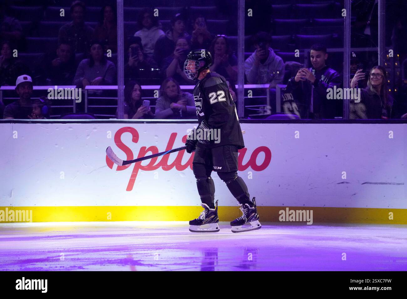 Team Black player actor Steve Carell takes the ice during the Skate for ...