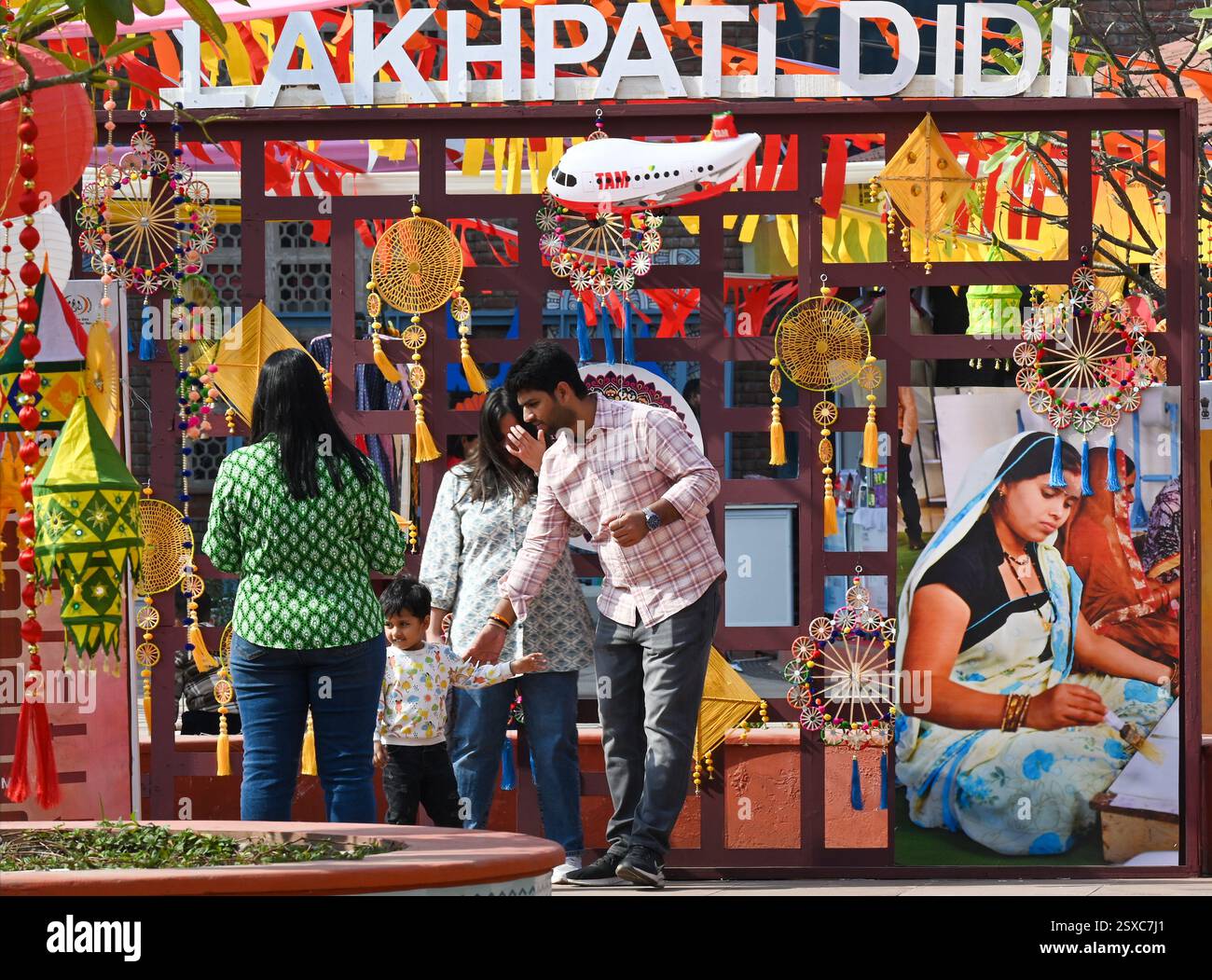 New Delhi, India. 23rd Feb, 2025. NOIDA, INDIA - FEBRUARY 22: People ...