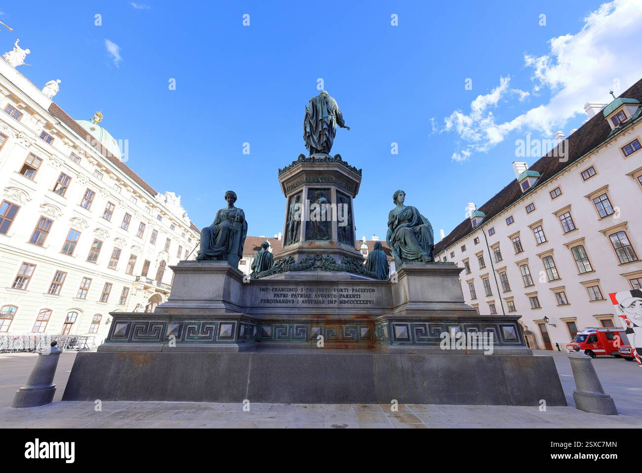 Hofburg, Habsburg palace complex with imperial apartments and a silver ...