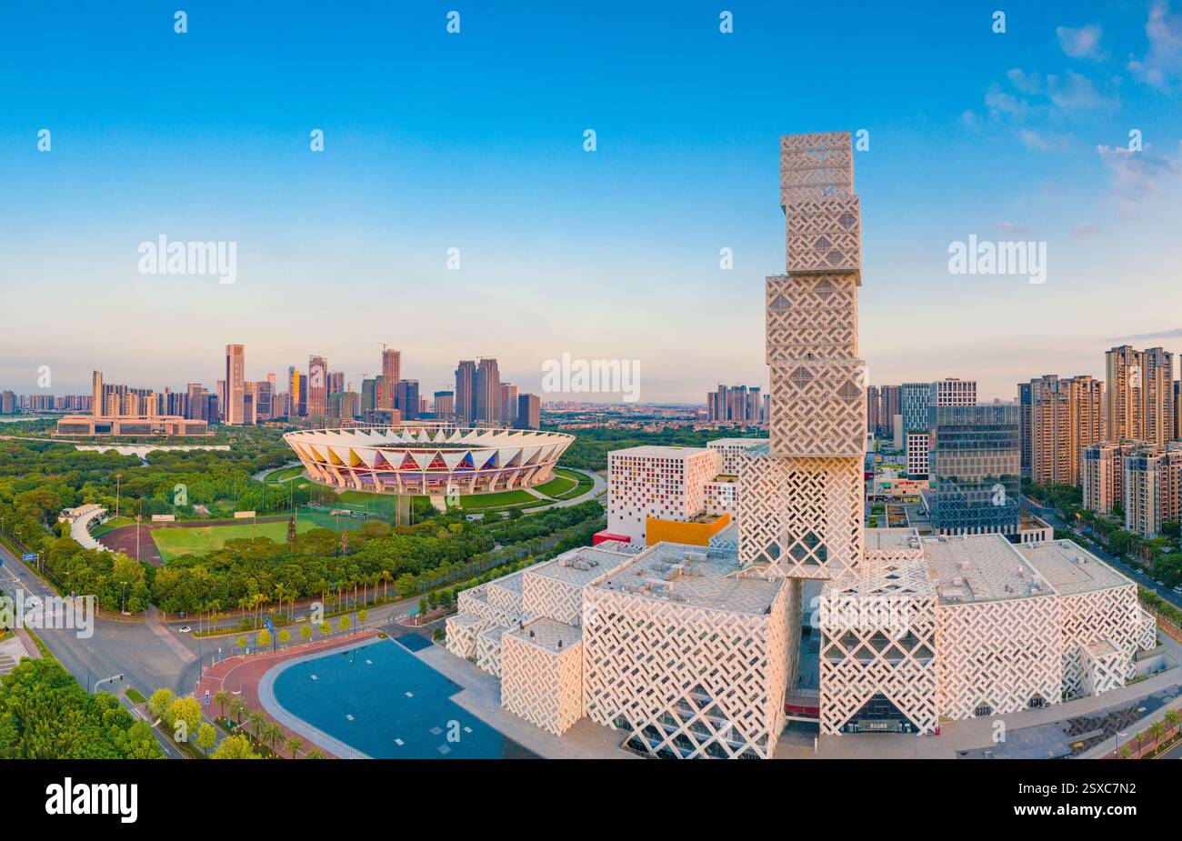 Urban Environment of Foshan New City, Guangdong Province, China Stock ...