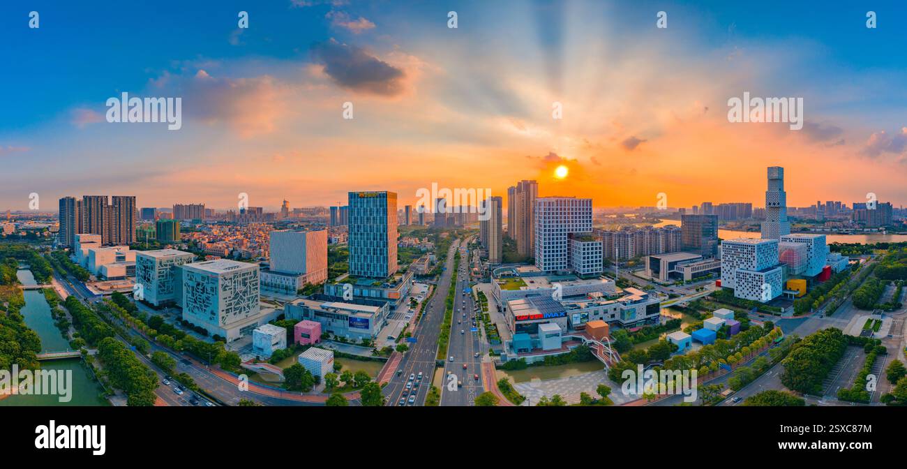 Urban Environment of Foshan New City, Guangdong Province, China Stock ...