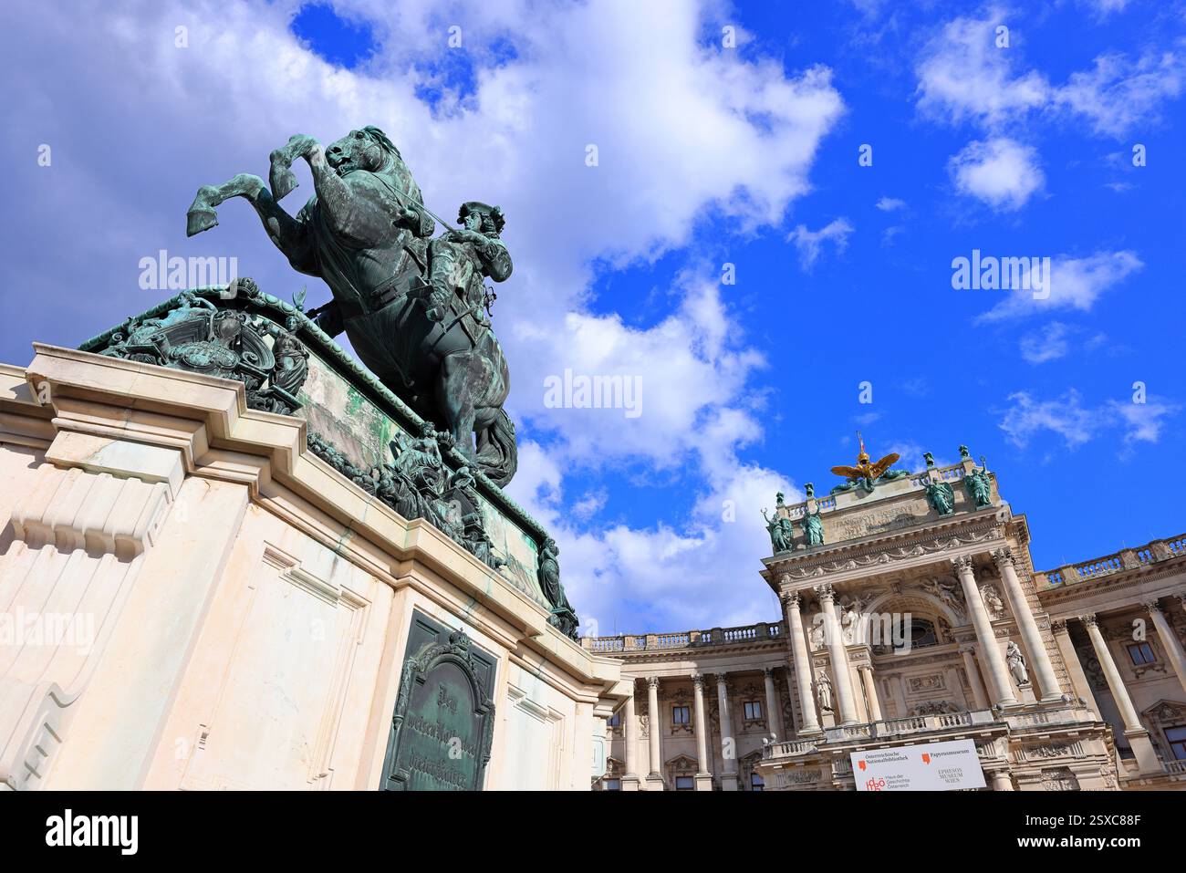 Hofburg, Habsburg palace complex with imperial apartments and a silver ...