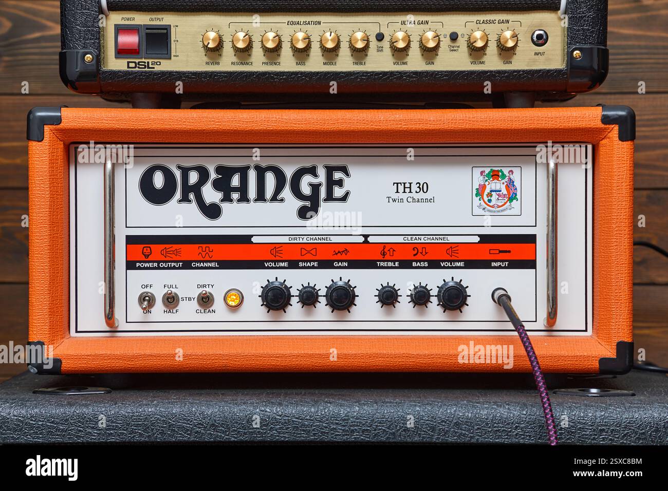 Orange guitar amplifier tube amp head TH30 Stock Photo - Alamy