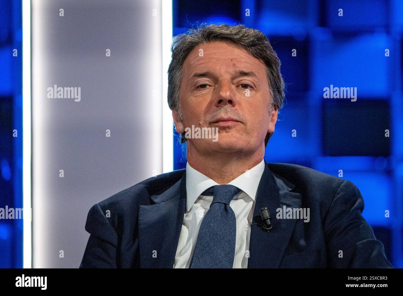 Rome, Italy. 23rd Feb, 2025. Senator Matteo Renzi is a guest on the TV ...